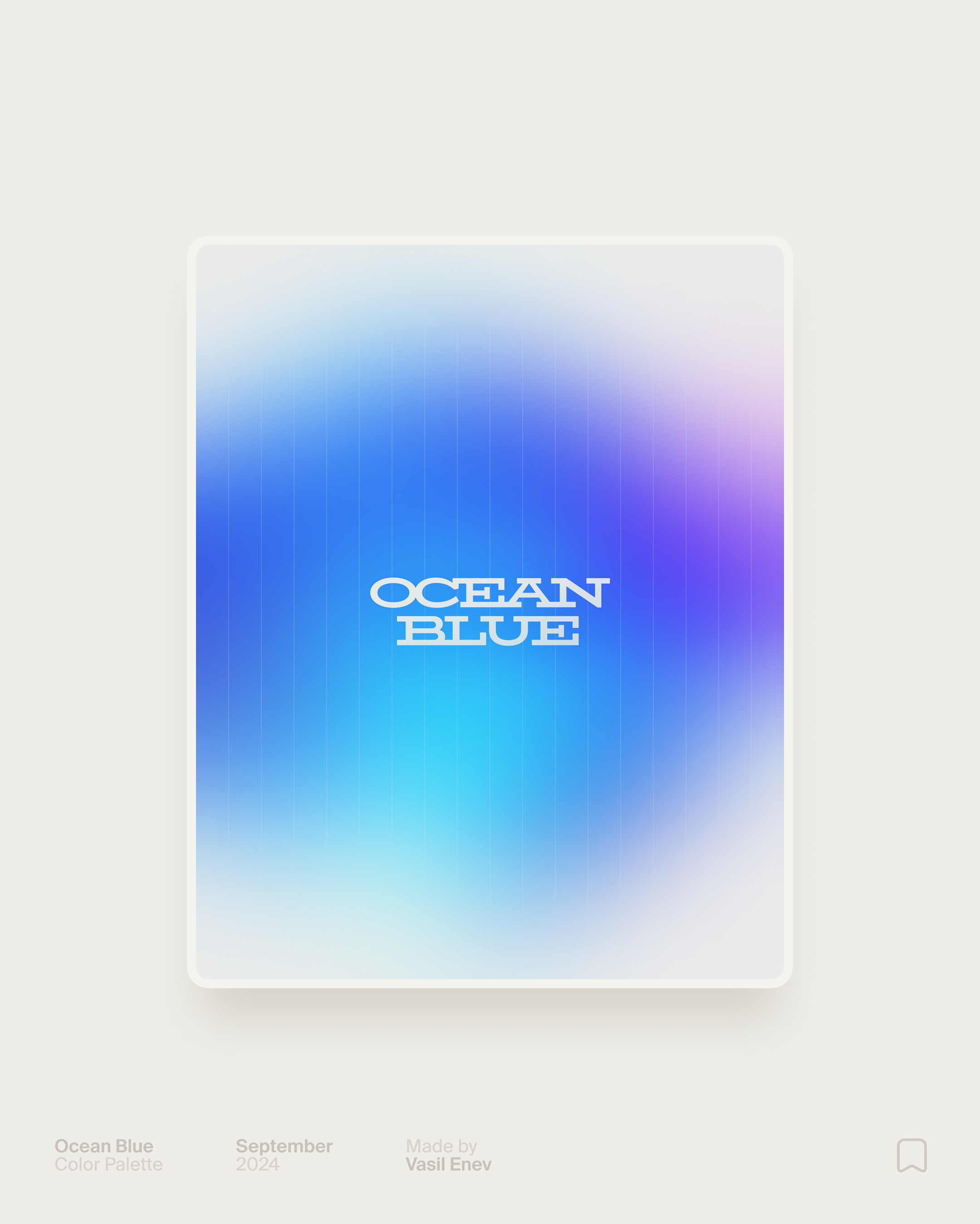🏝️ Ocean Blue by Vasil Enev on Dribbble