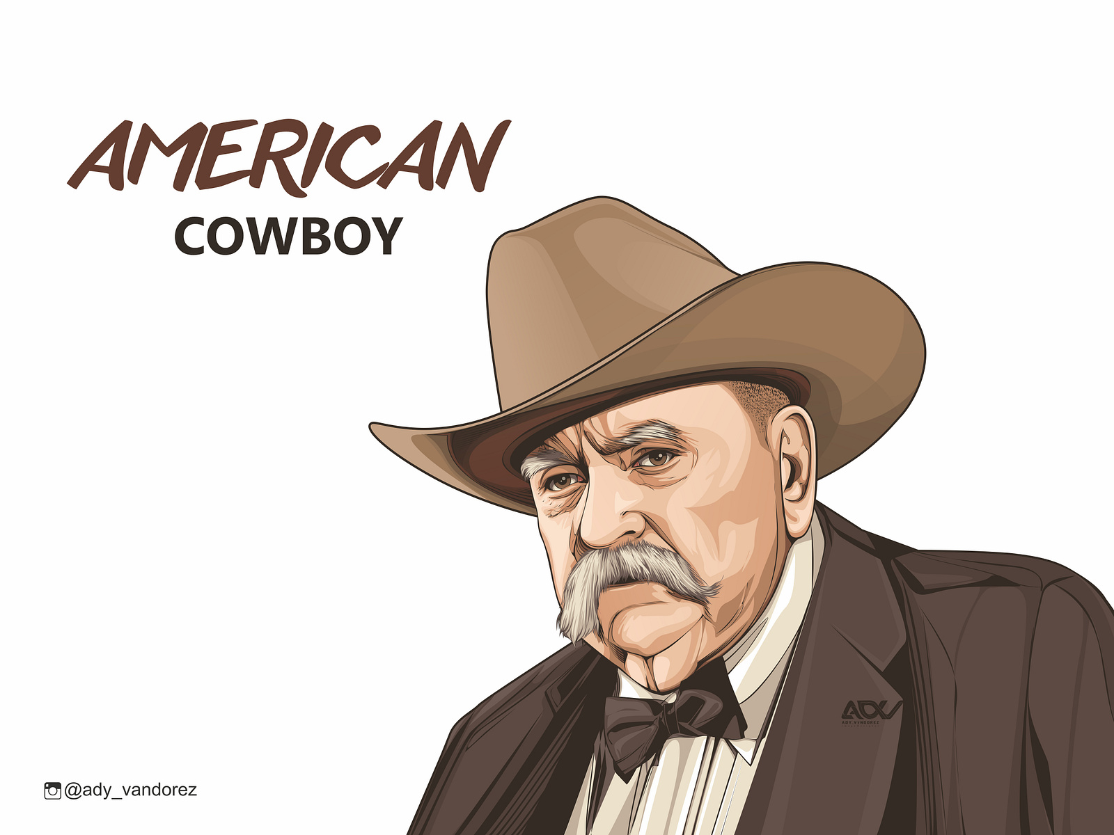 American Cowboy by Ady vandorez on Dribbble