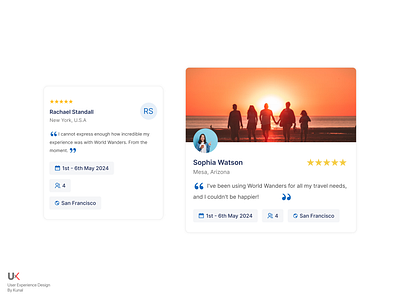 Testimonial Cards Website UI Design by Kunal Goyal on Dribbble