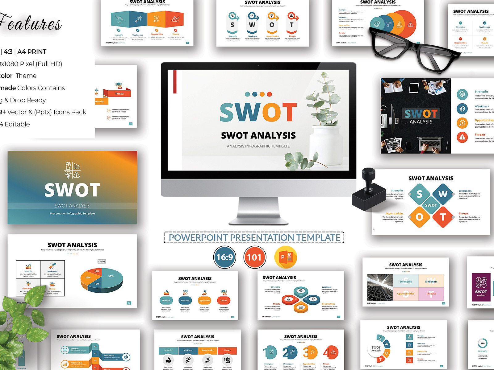 SWOT analysis PowerPoint Presentation Template by MUST GOLSANARA BEGUM ...