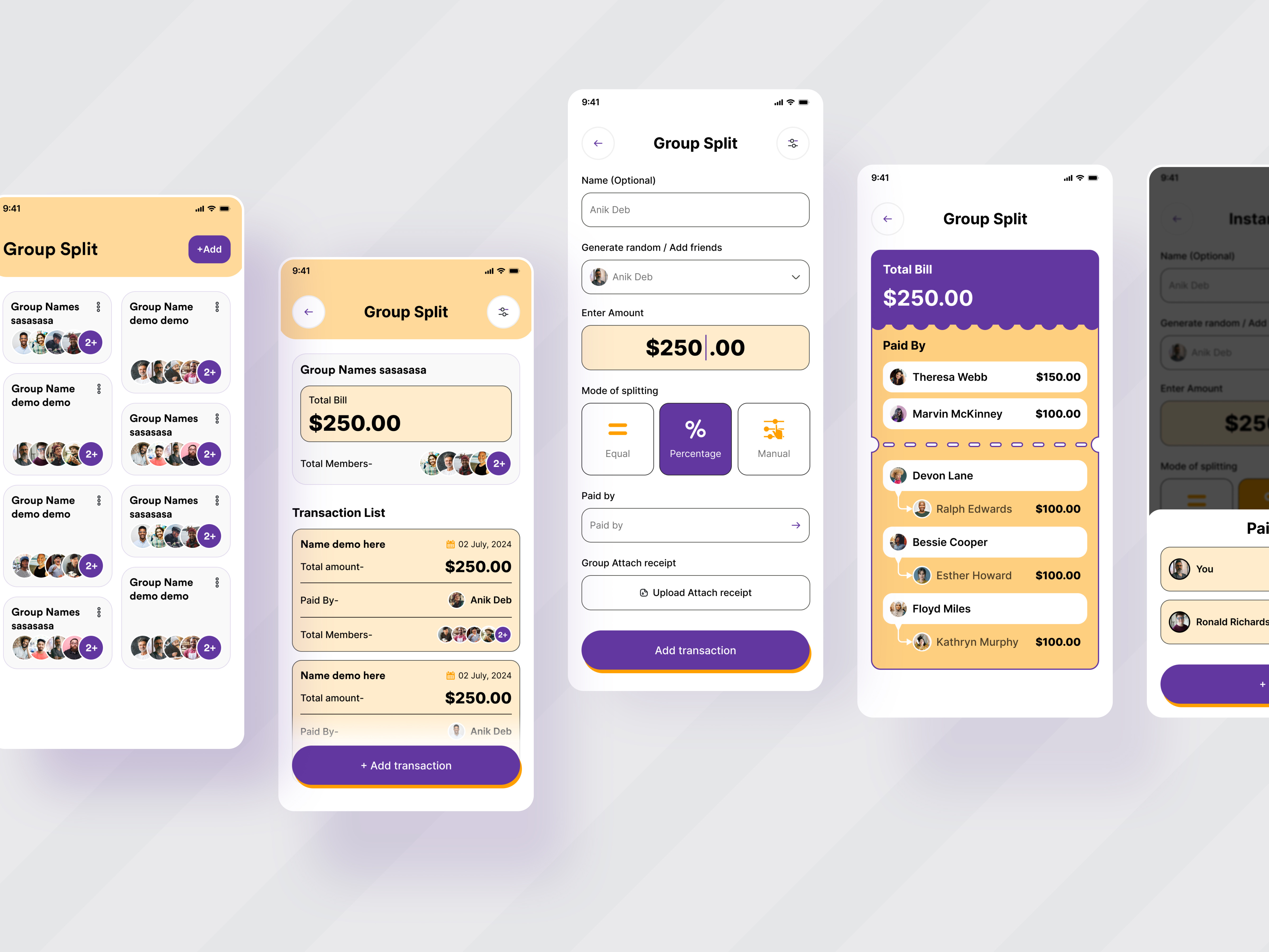 Spliteroo – Smart Group Expense Splitting with Instant Split by Anik Deb on Dribbble