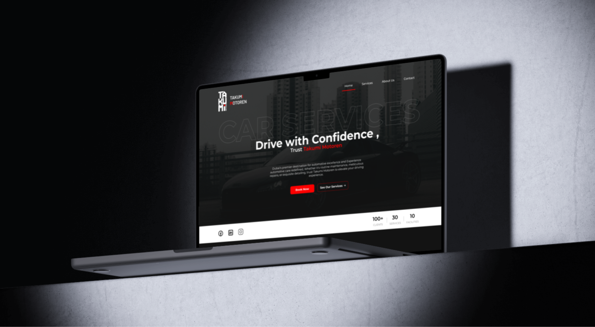 TAKUMI MOTOREN - Interactive Car Garage Website by Muskan Chaudhary on ...