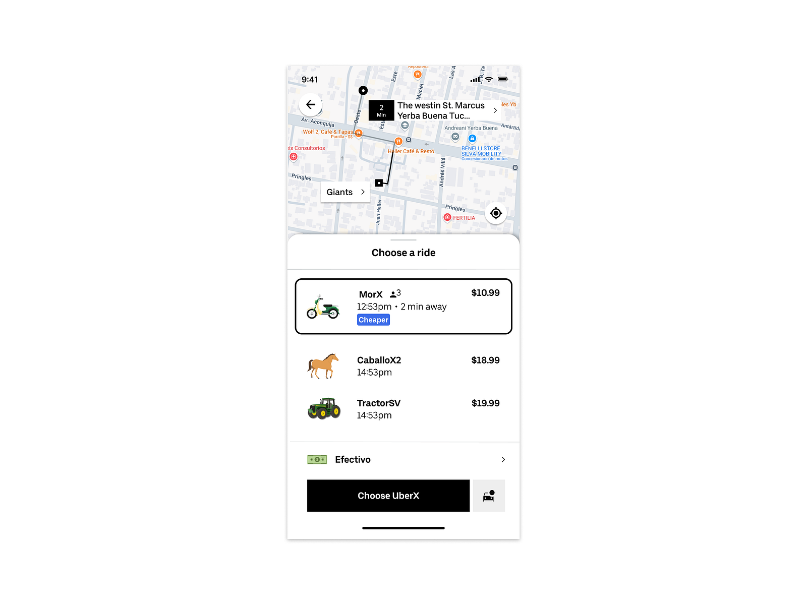 Rural Uber - Recreación de Interfaz en Formato Mobile by Sofia Lazarte ...