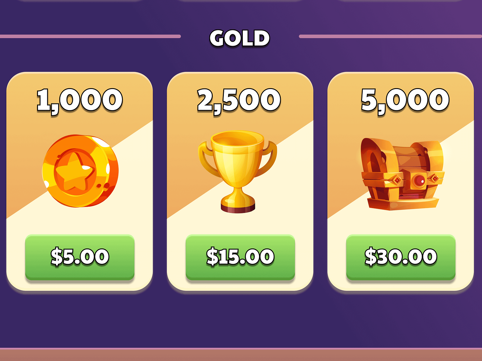 Mobile game screen - UI Design by Daria Ferdman on Dribbble