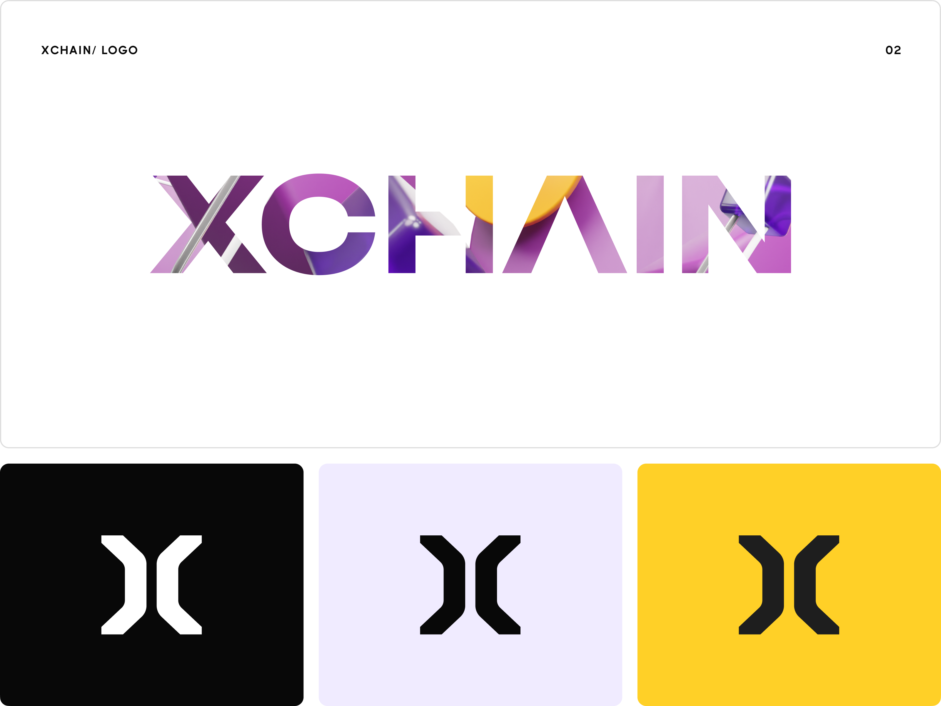 XCHAIN - logo for Crypto Technology by Outcrowd on Dribbble