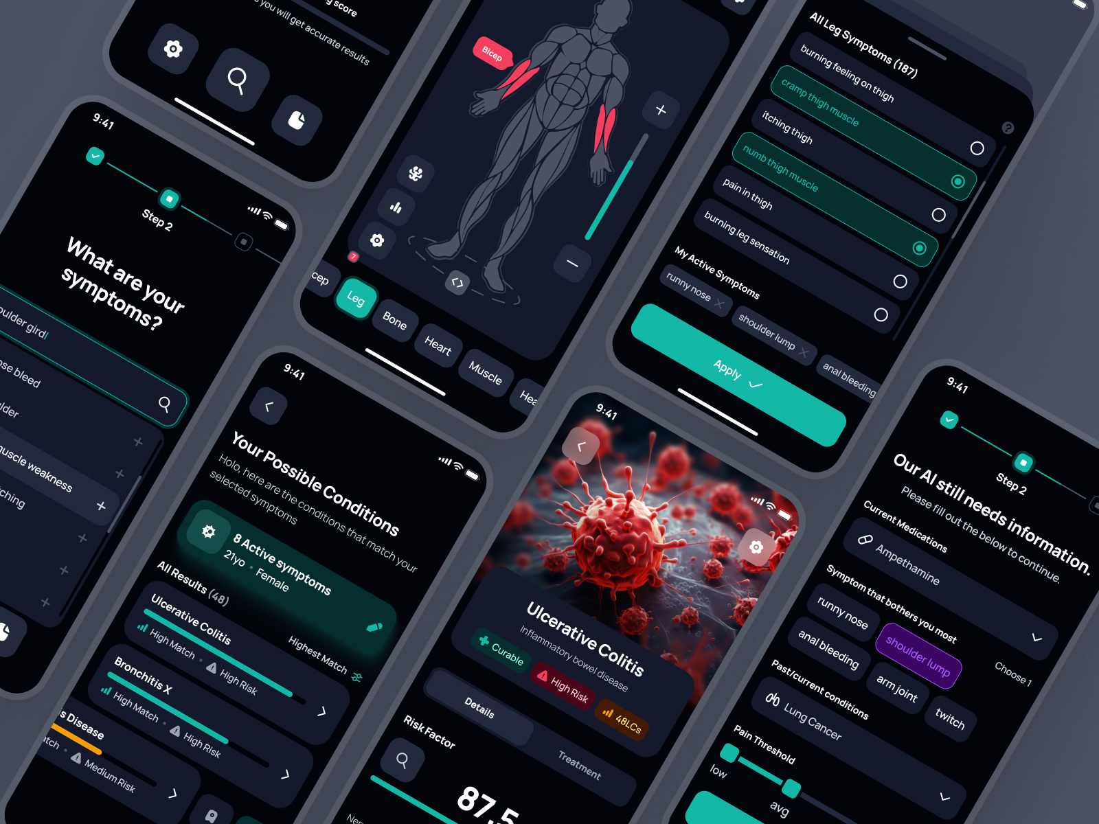 nightingale: AI Medical & E-Pharmacy App | Health Assessment UI by ...