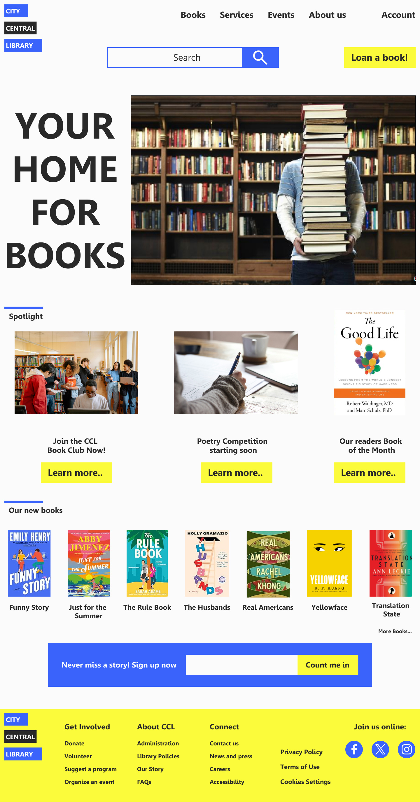 Library Website designs, themes, templates and downloadable graphic ...
