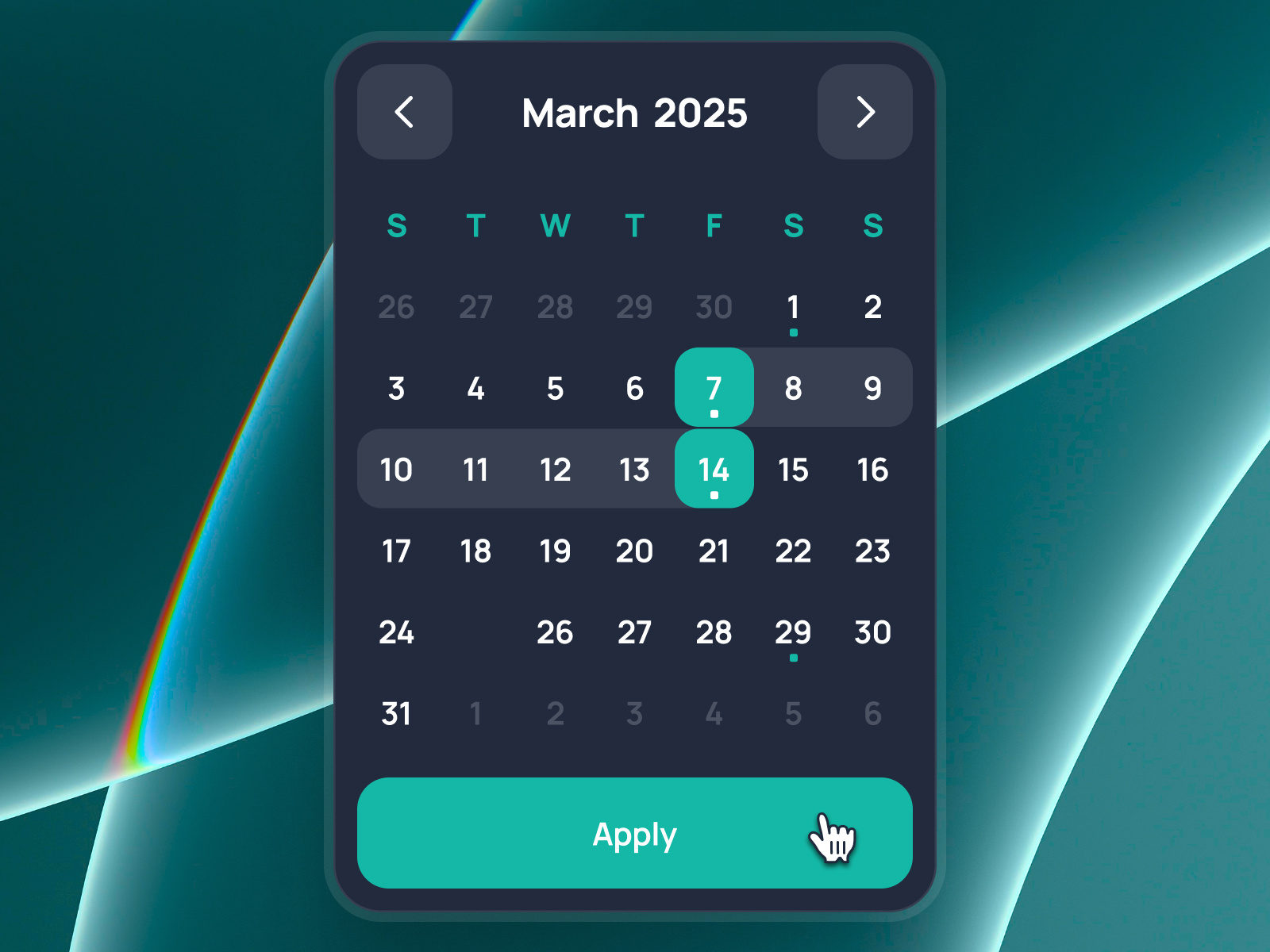 nightingale UI Kit: AI Medical & E-Pharmacy | Calendar Component by ...