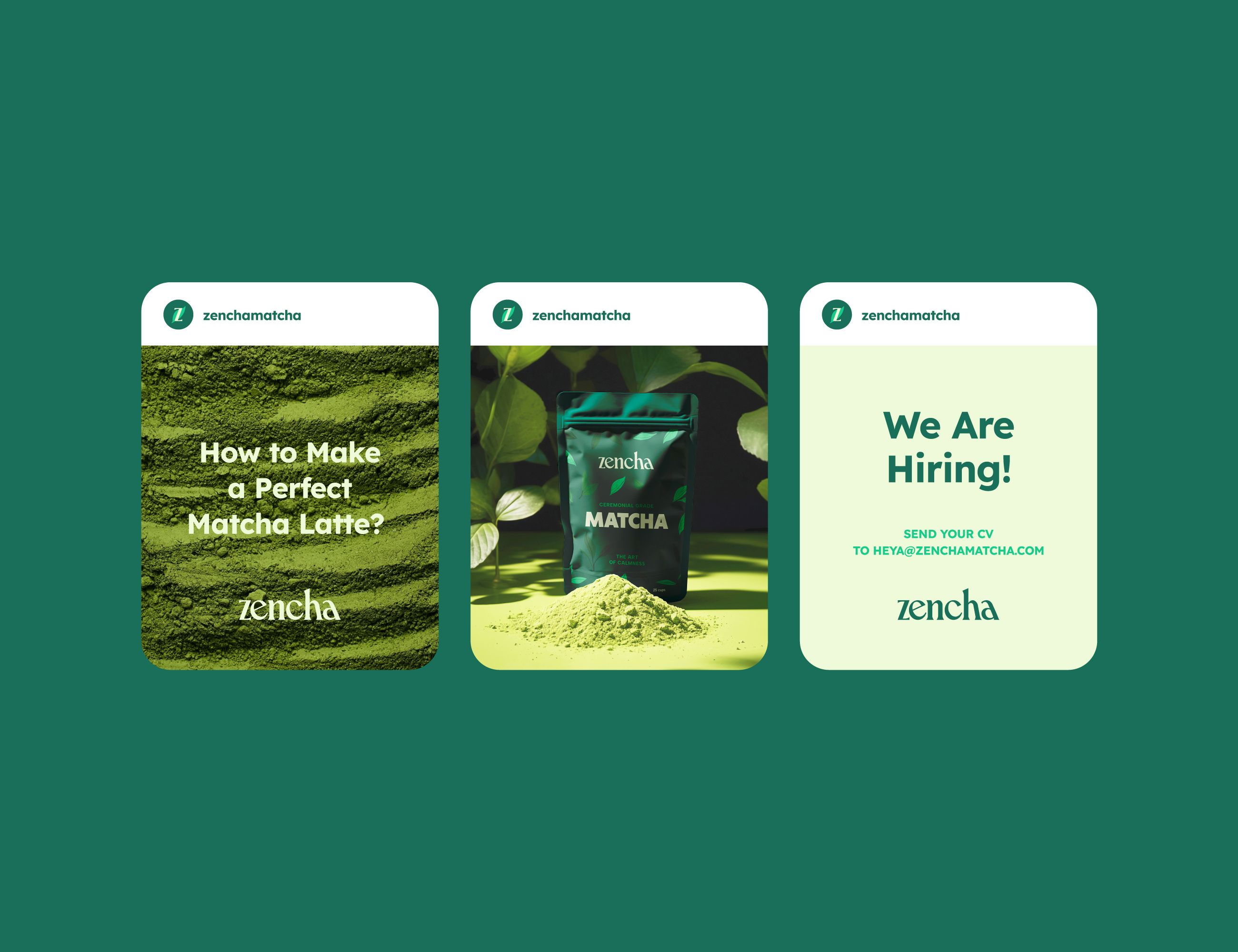 Zencha - Matcha Logo Design by Insigniada - Branding Agency on Dribbble