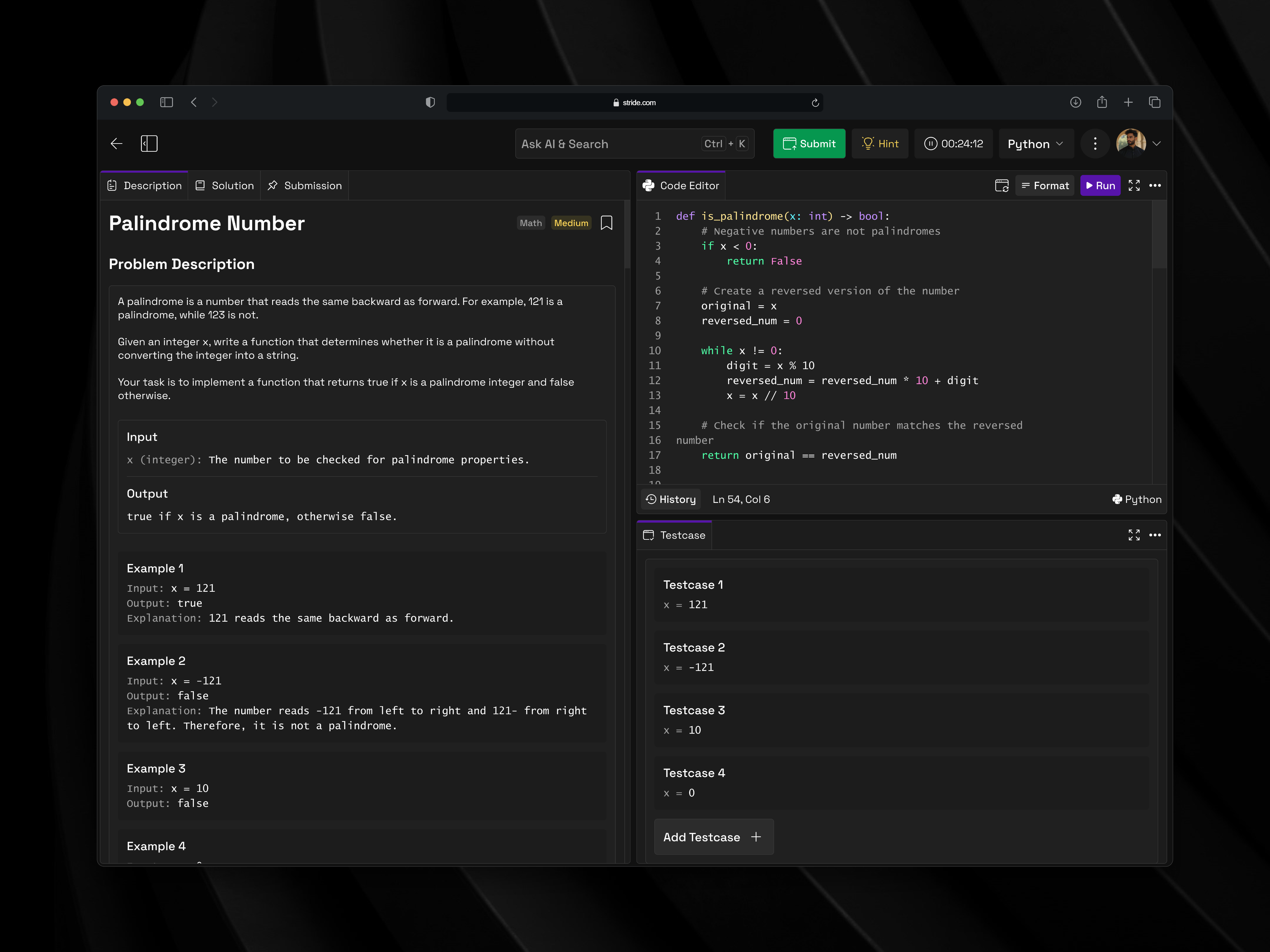 Code Challenge Interface | Stride by Manthan Kumar on Dribbble