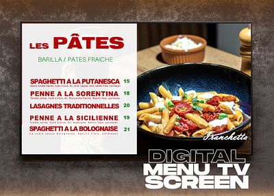 TV Screen Menu | Menu Board | Digital Menu Board | Menu Design by ...