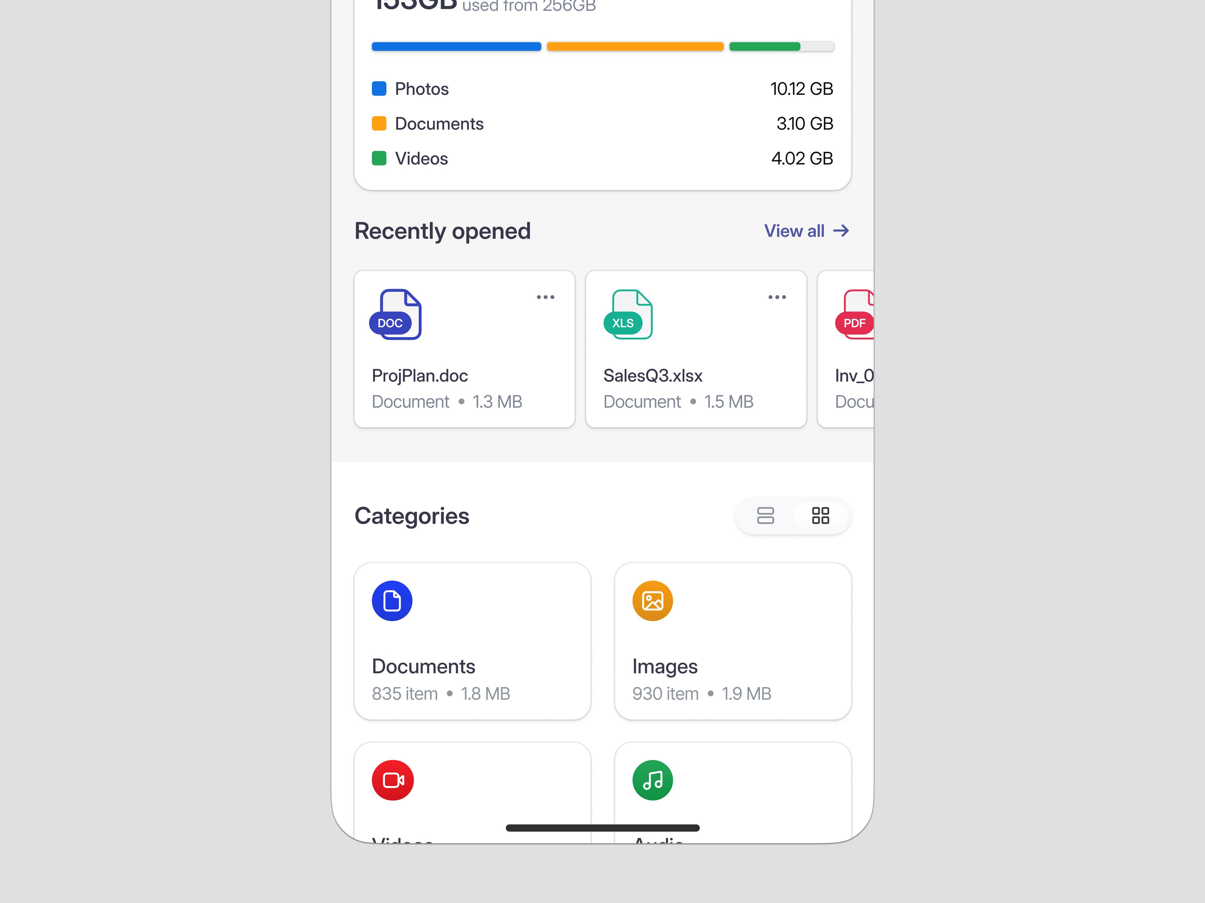 File Manager Mobile App : My Files 🗂️ by Keitoto on Dribbble