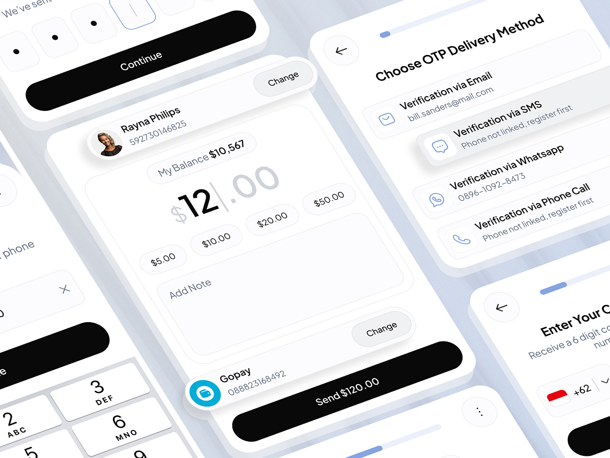 Secure OTP & Verification Step 🔒 by Indev on Dribbble