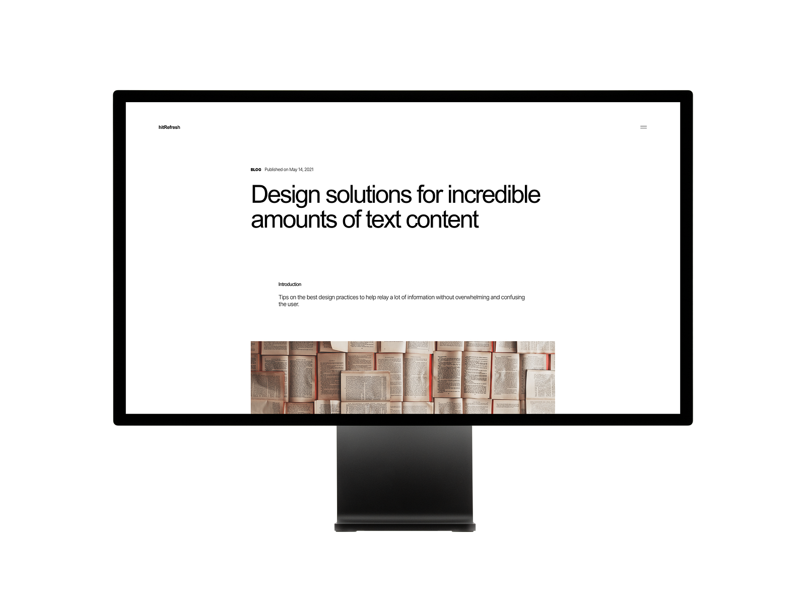Blog page layout by Vlad Radchenko on Dribbble