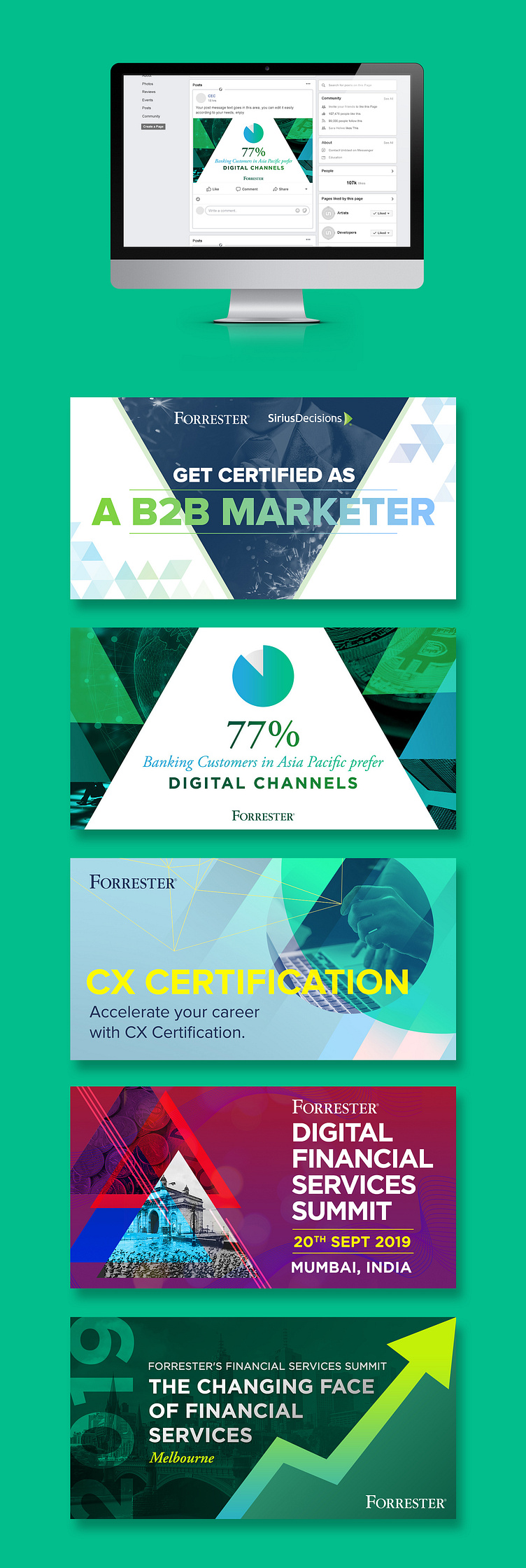 Forrester Banner Ads by Marina Utami on Dribbble