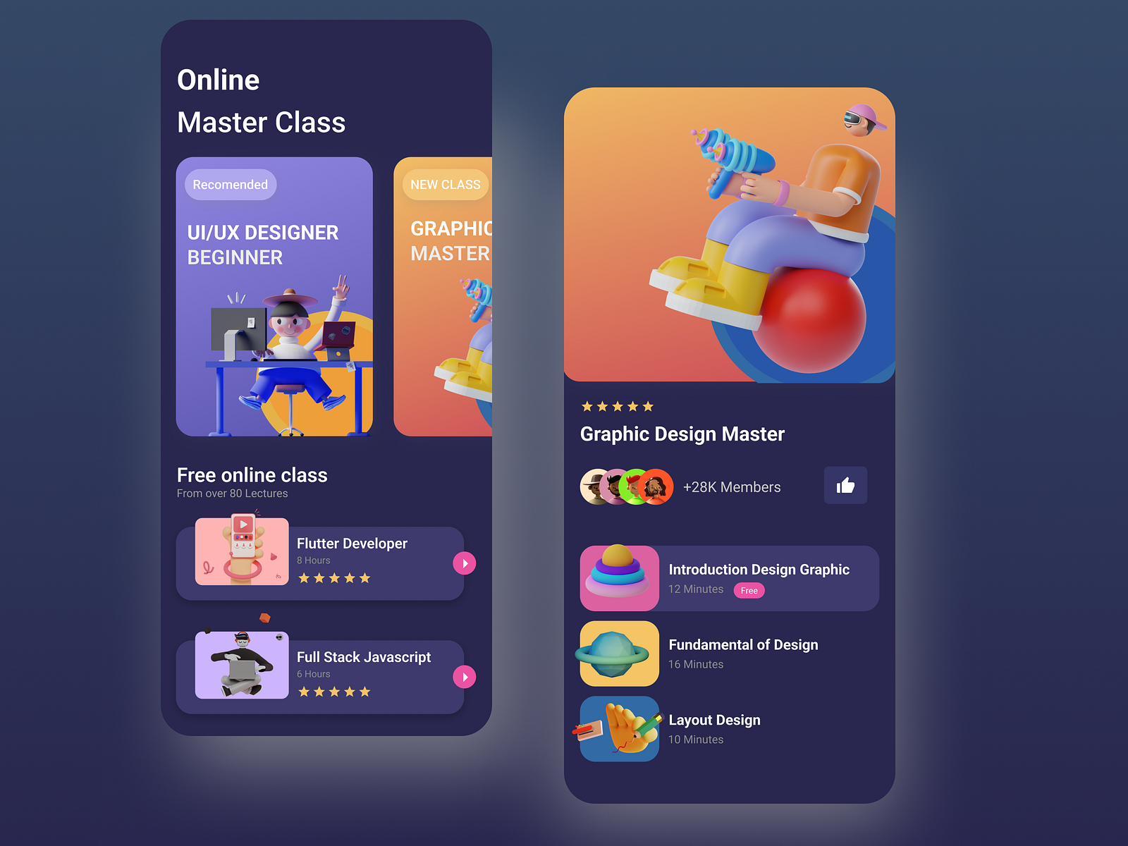 Online Course App Ui Design By Ux Sameer On Dribbble