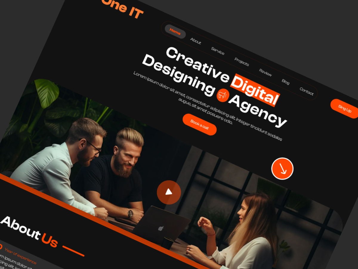 Creative digital agency ui-ux design by Md. Mehedi Hasan on Dribbble