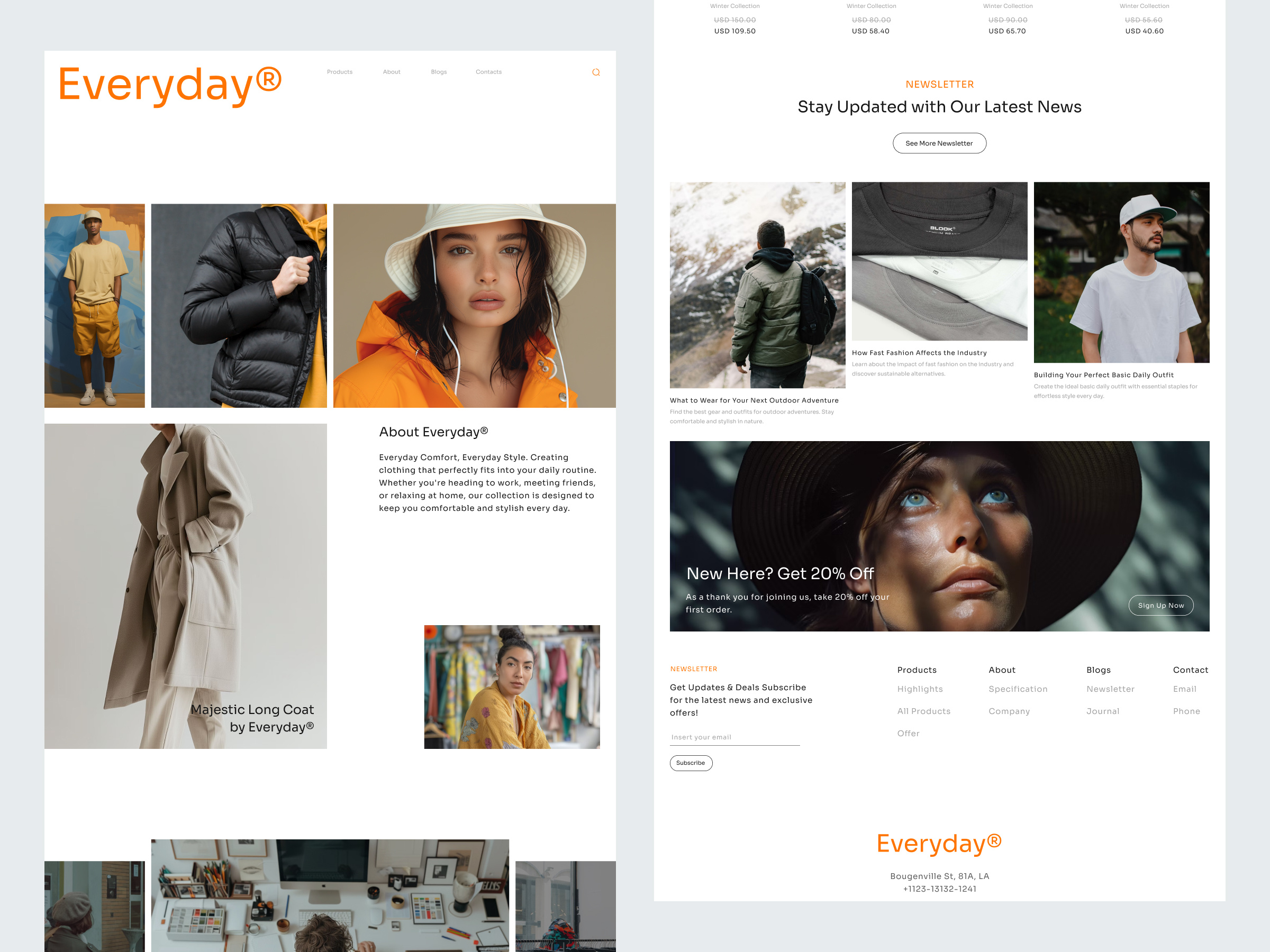 Everyday Wear - Landing Page | UI/UX Design by Pixelate Design for Pixelate Studio on Dribbble
