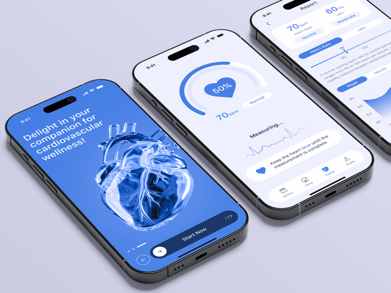 Heart Rate Monitoring Mobile App Ux Ui By Maria Shkrabo On Dribbble