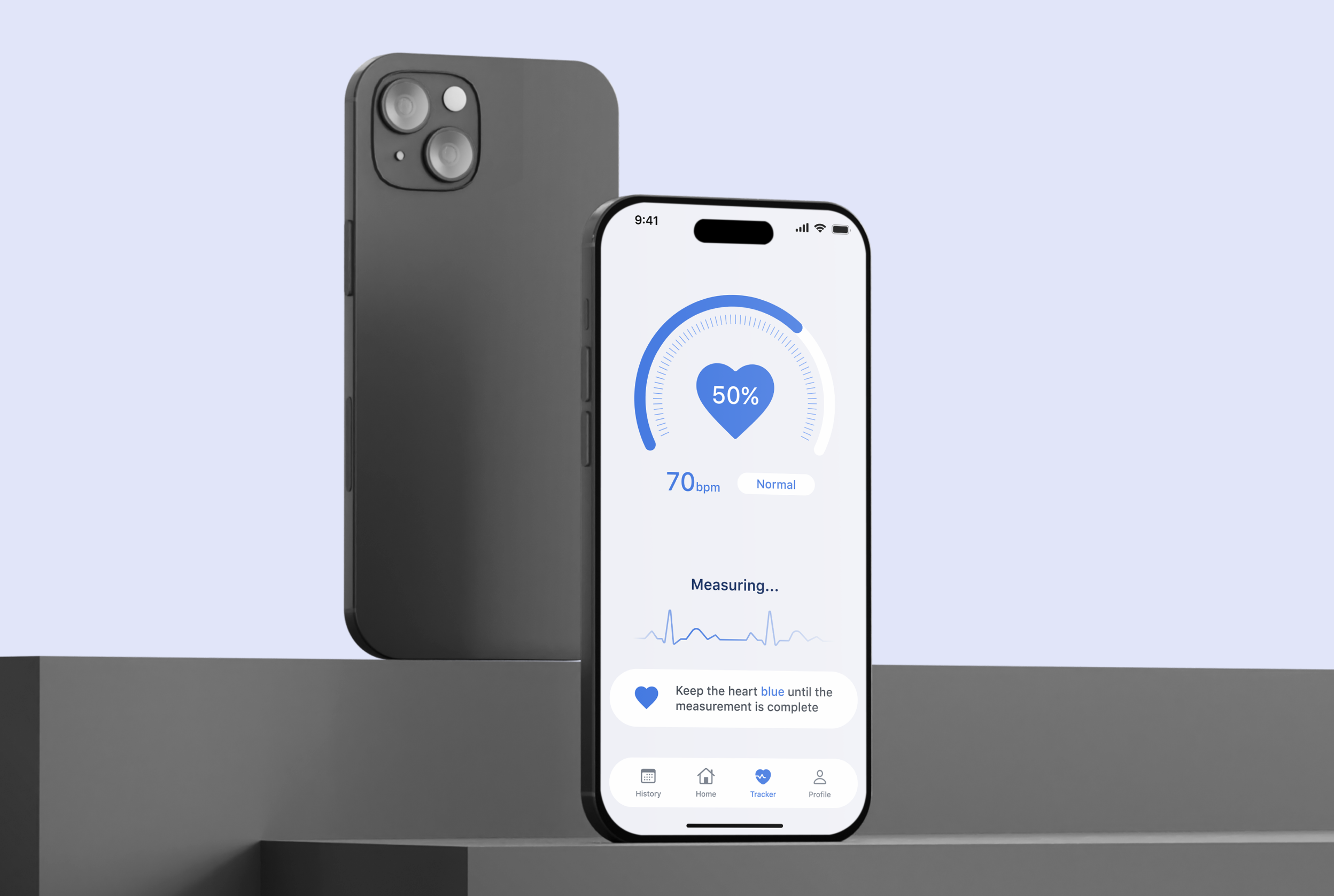 Heart Rate Monitoring Mobile App UX/UI by Maria Shkrabo on Dribbble