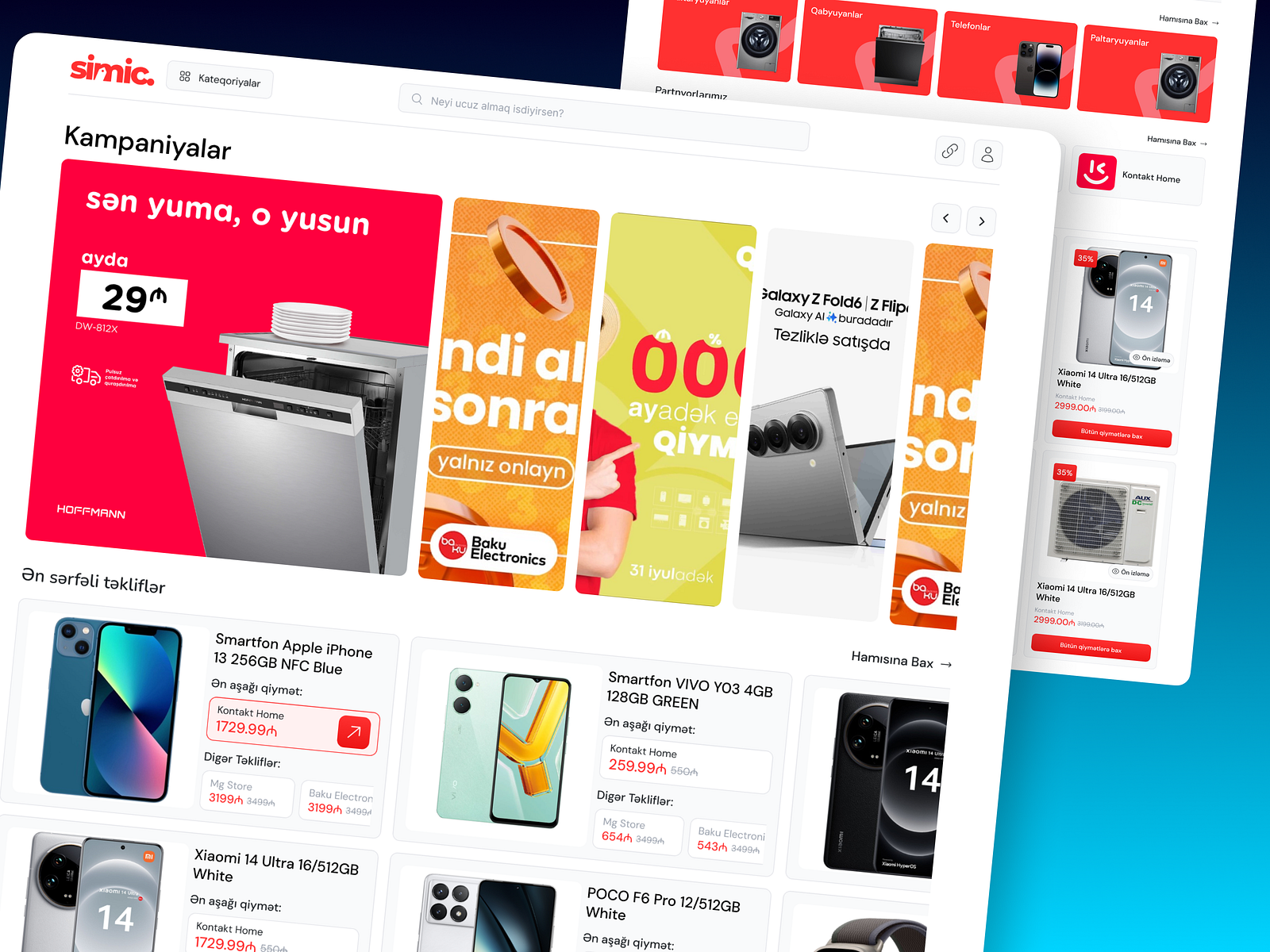 simic.app - Price analysis website by Elcan Eyvazli on Dribbble