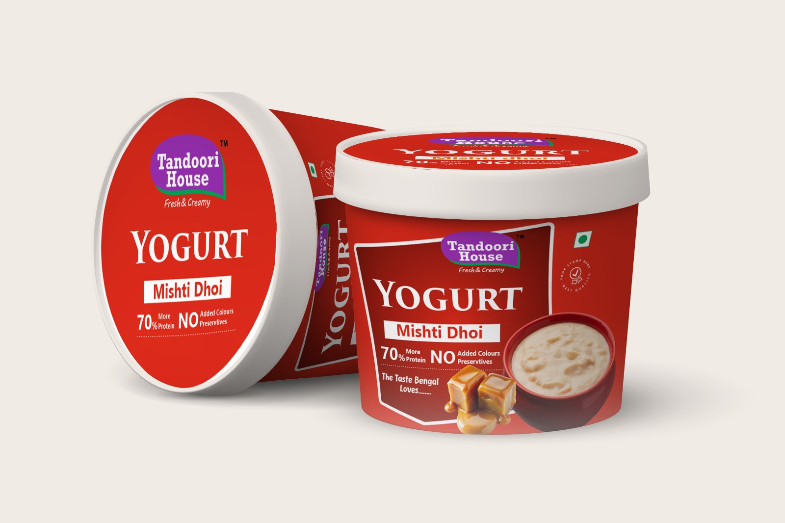 Masti Dahi (Curd) Container Design by eCare Packaging on Dribbble