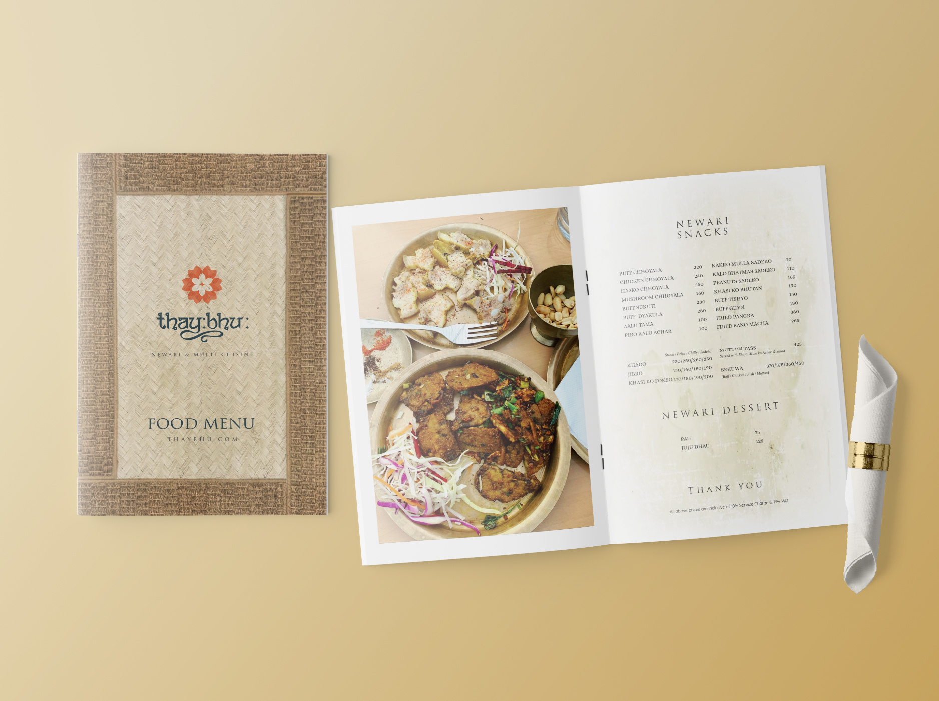 Nepal / Newari Restaurant Menu Design by Harsha Designs® on Dribbble