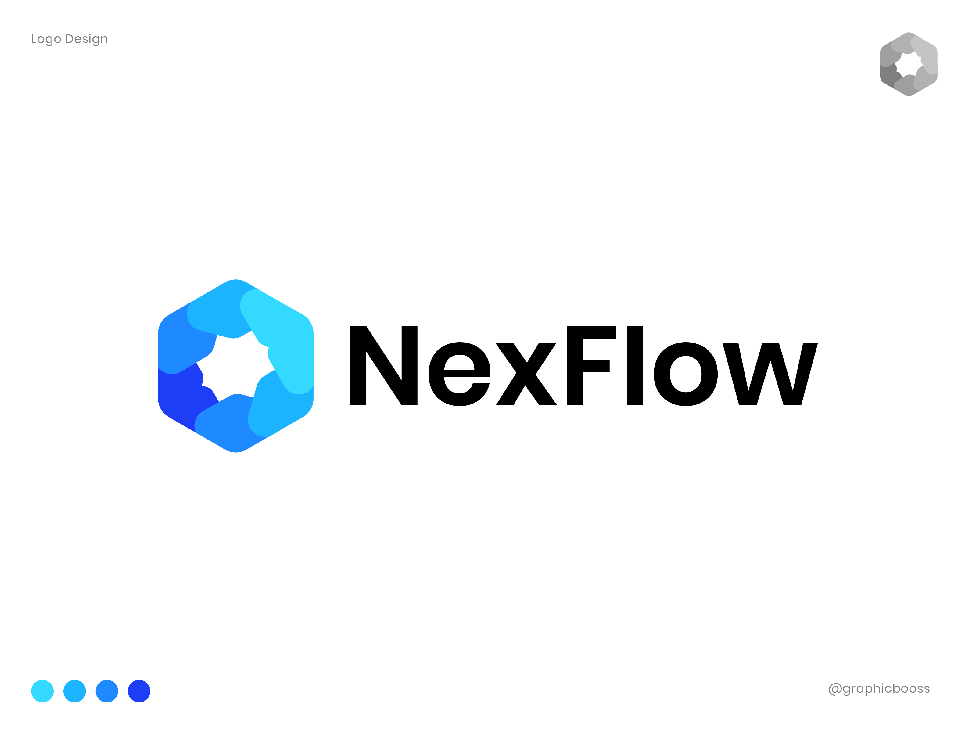 NexFlow – Cutting-Edge AI & Data Analytics Logo for Innovative by Md Zahid Hasan | Logo Designer ...