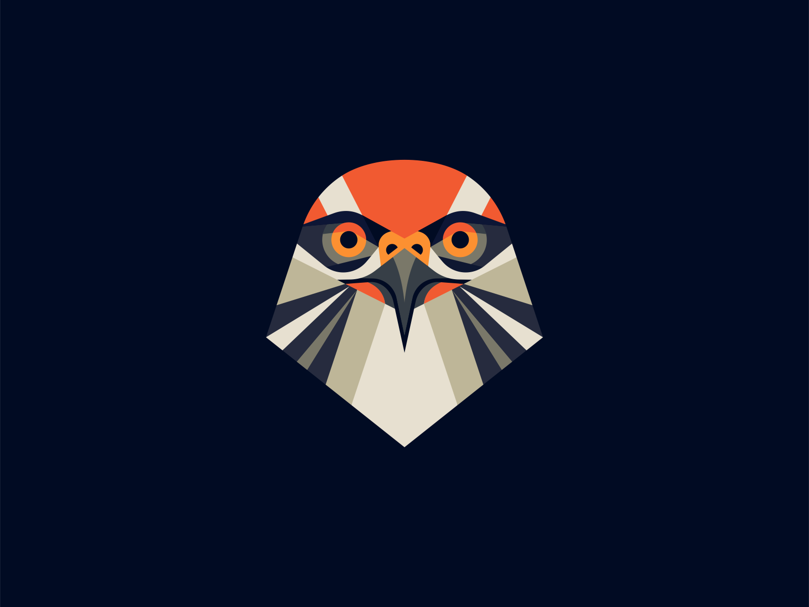 Geometric Falcon Logo by Lucian Radu on Dribbble