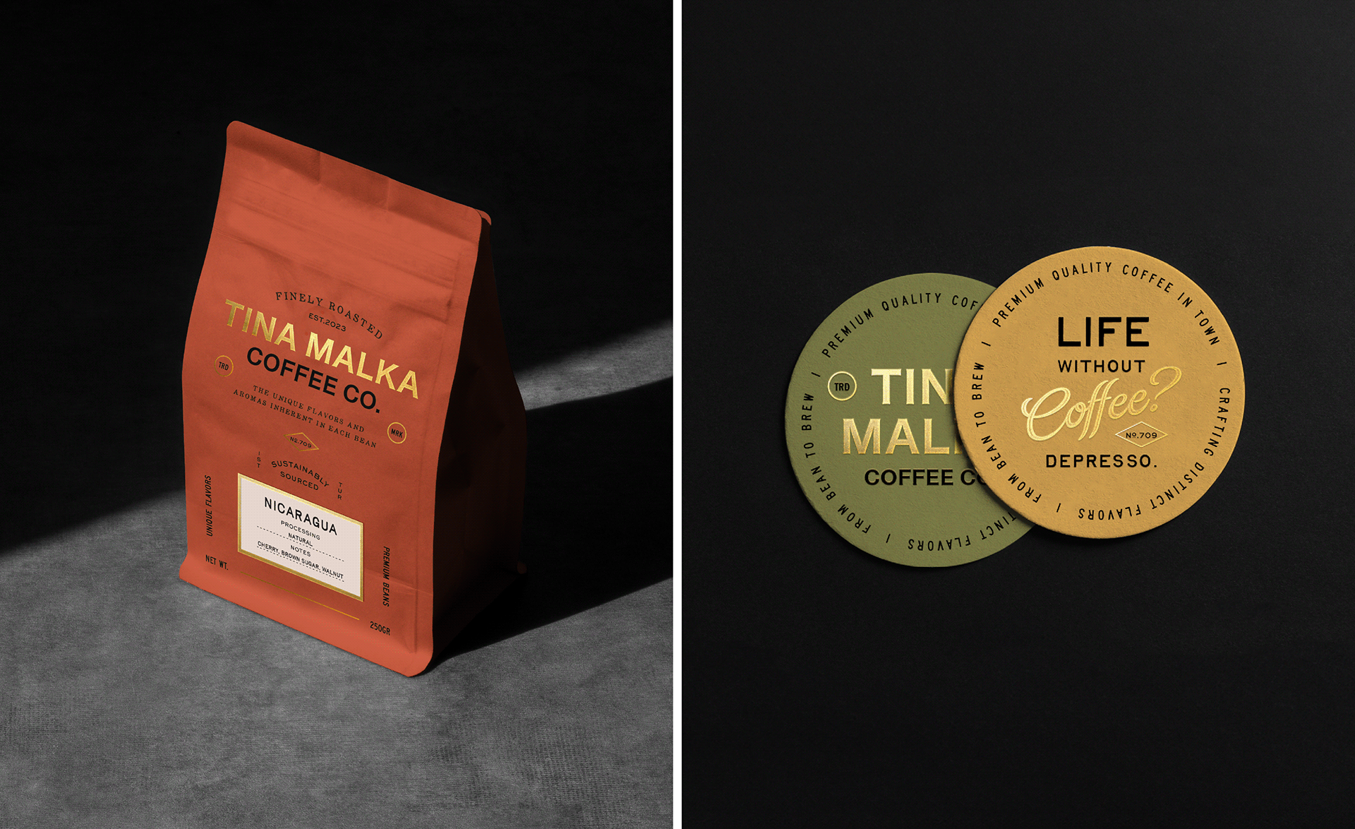 Tina Malka Coffee Brand by Oleksii Kuzhko on Dribbble