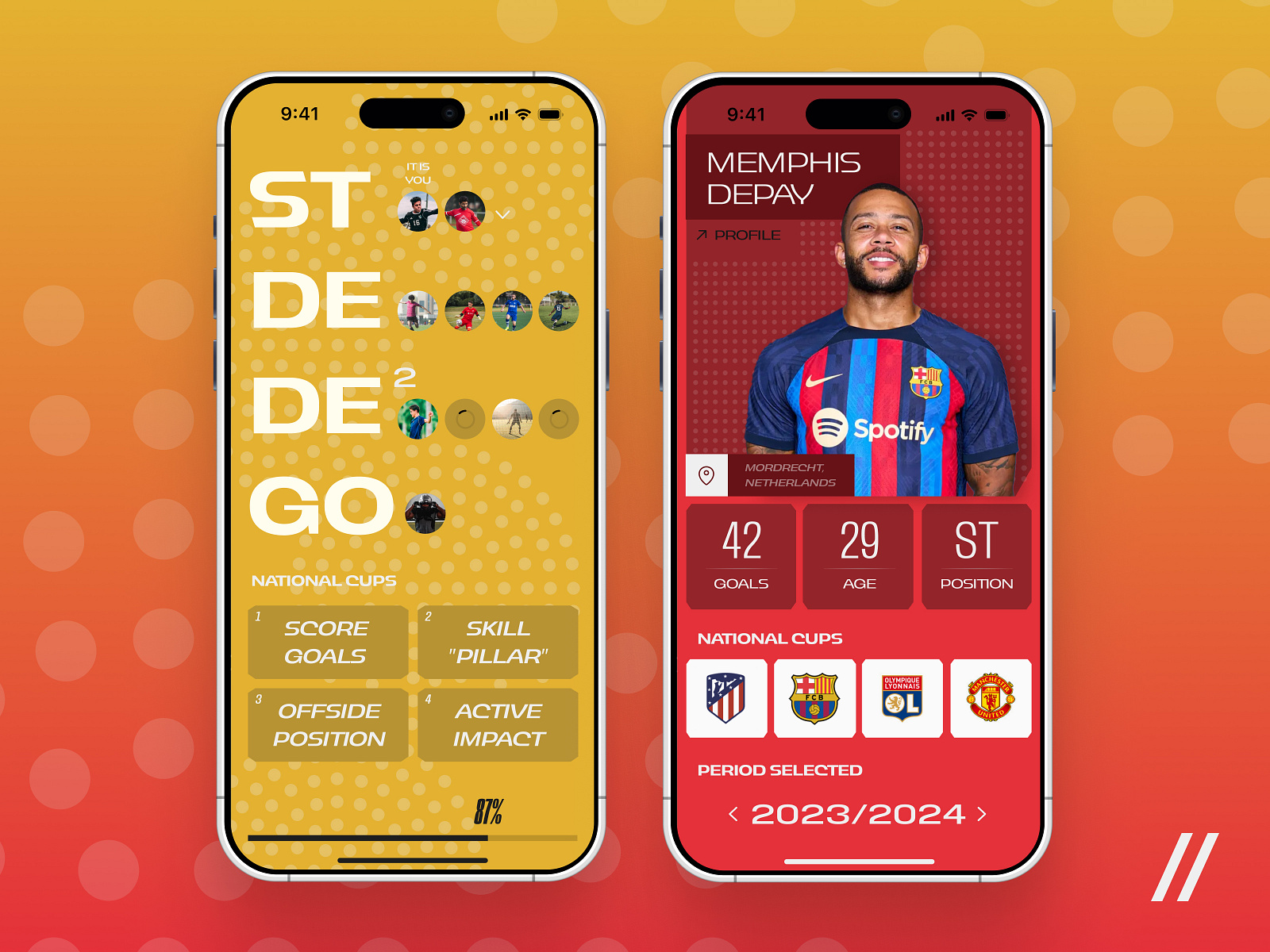 Football Mobile iOS App Design Concept by Svetlana Kolpakova for ...