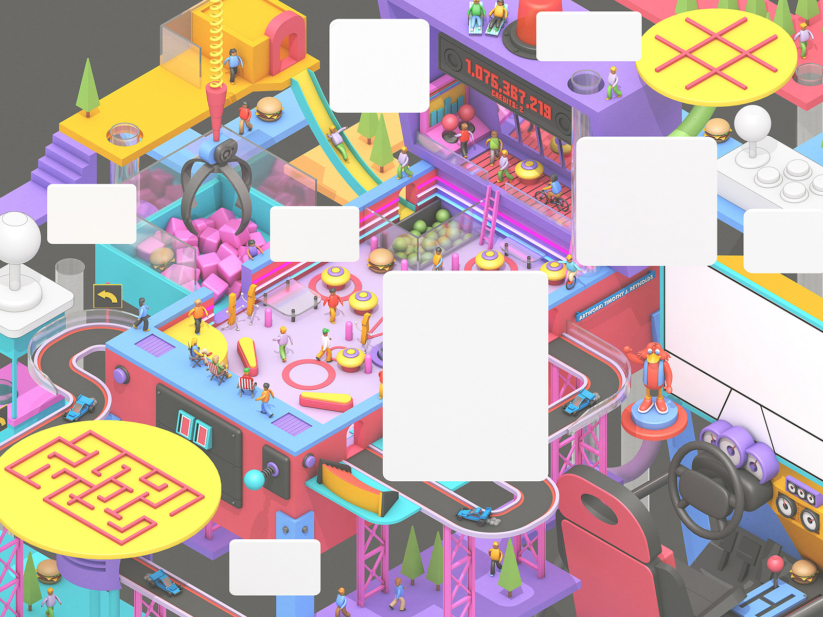 Red Robin Arcade kids menu (Fall '24) by Timothy J. Reynolds on Dribbble