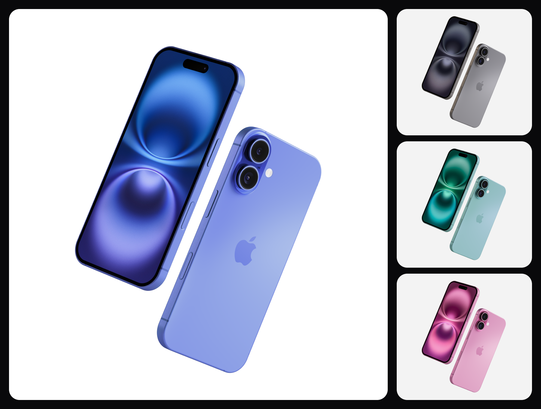 iPhone 16 Mockups - 10 Mockup Scenes. Apple iPhone 16 mock-up by Mrayan ...