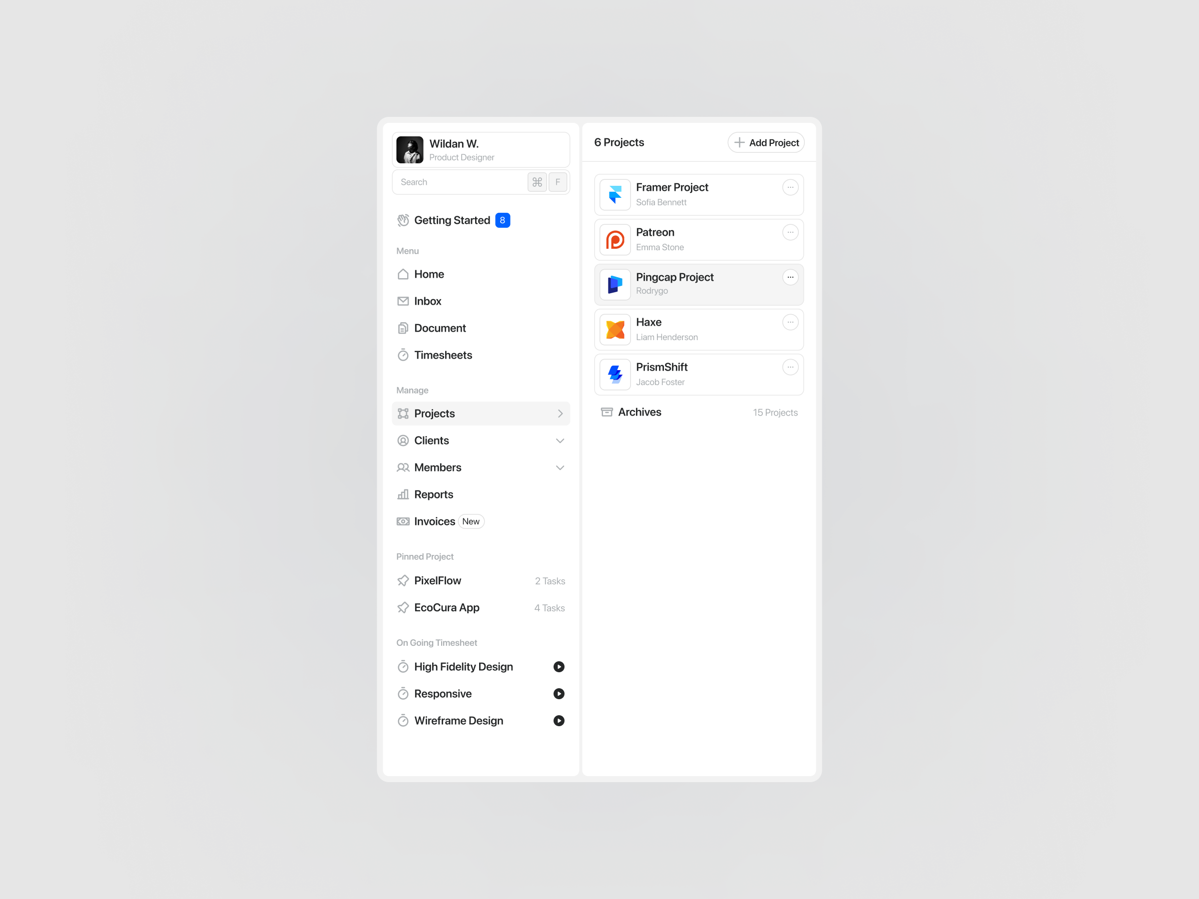 Timing - Project Detail by Wildan on Dribbble