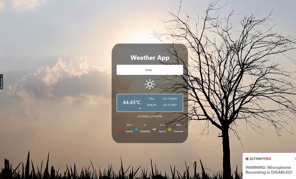 Weather App by Mohammad Akbar on Dribbble