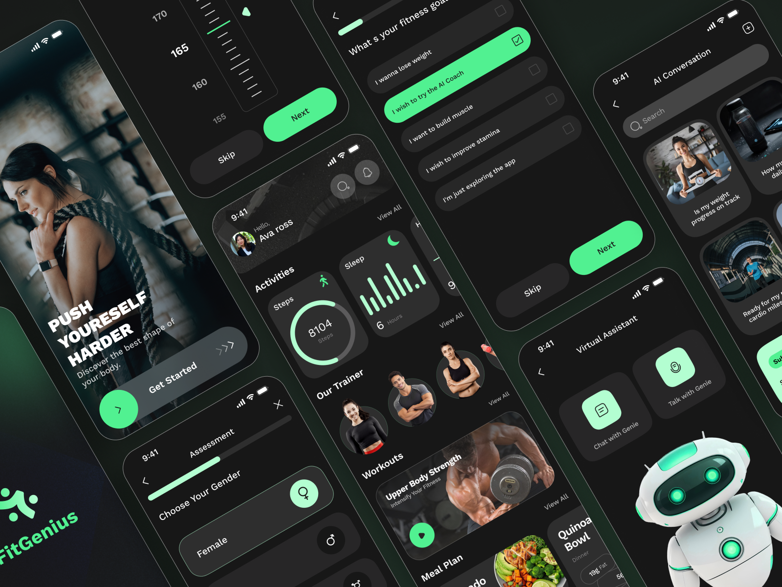 AI Fitness App Design by MQoS UI/UX for MultiQoS on Dribbble