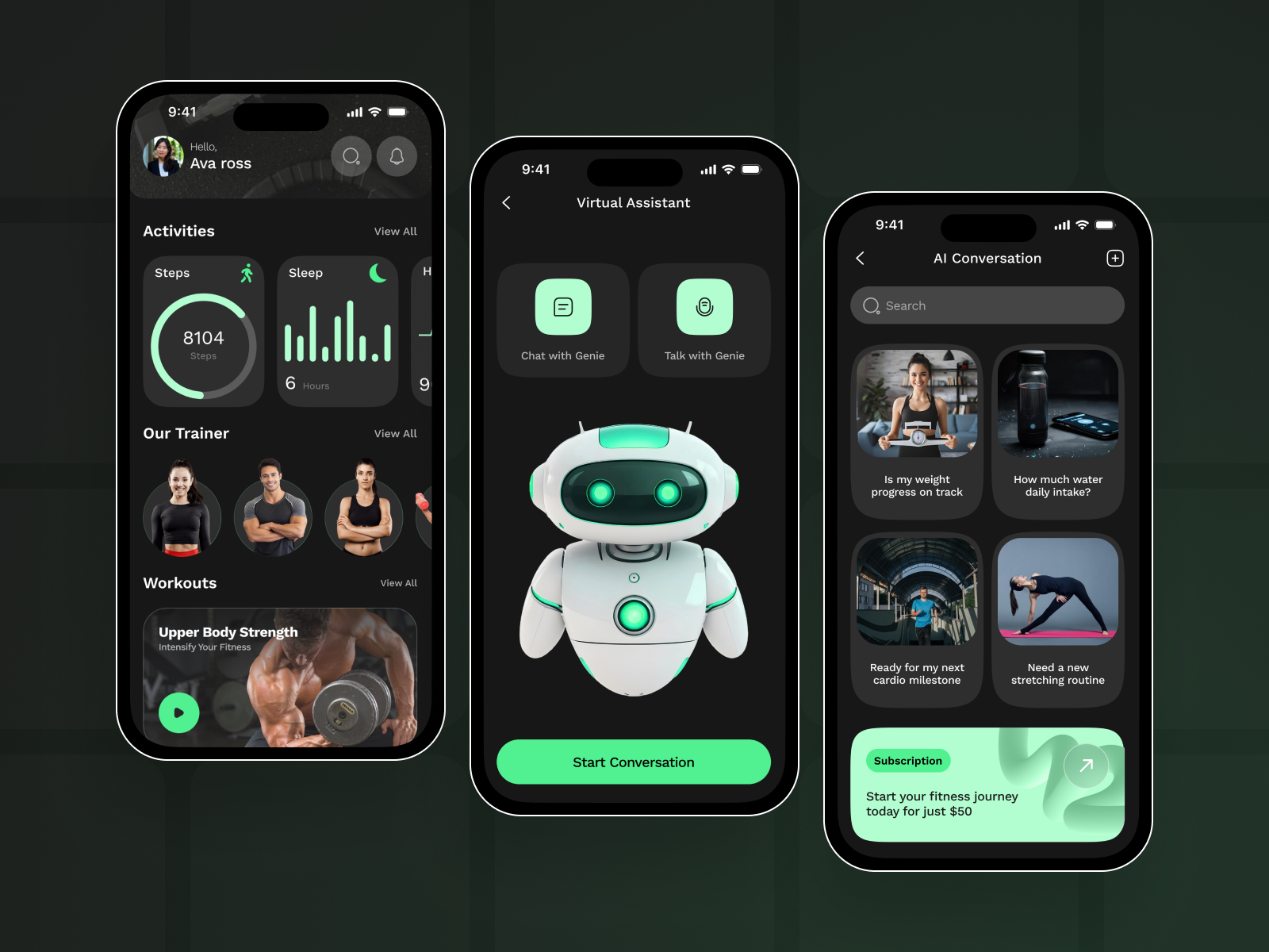 AI Fitness App Design by MQoS UI/UX for MultiQoS on Dribbble