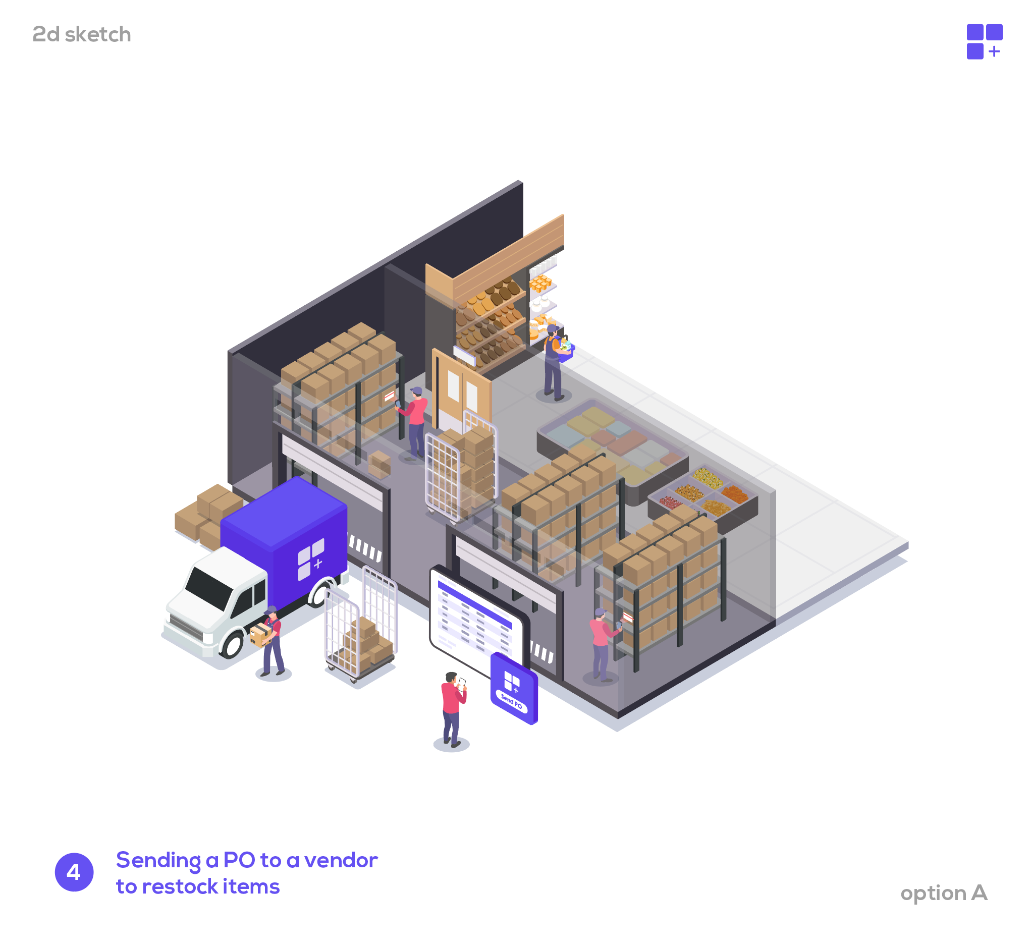 Illustration For Ordergrid.com by Vedant Hegde on Dribbble