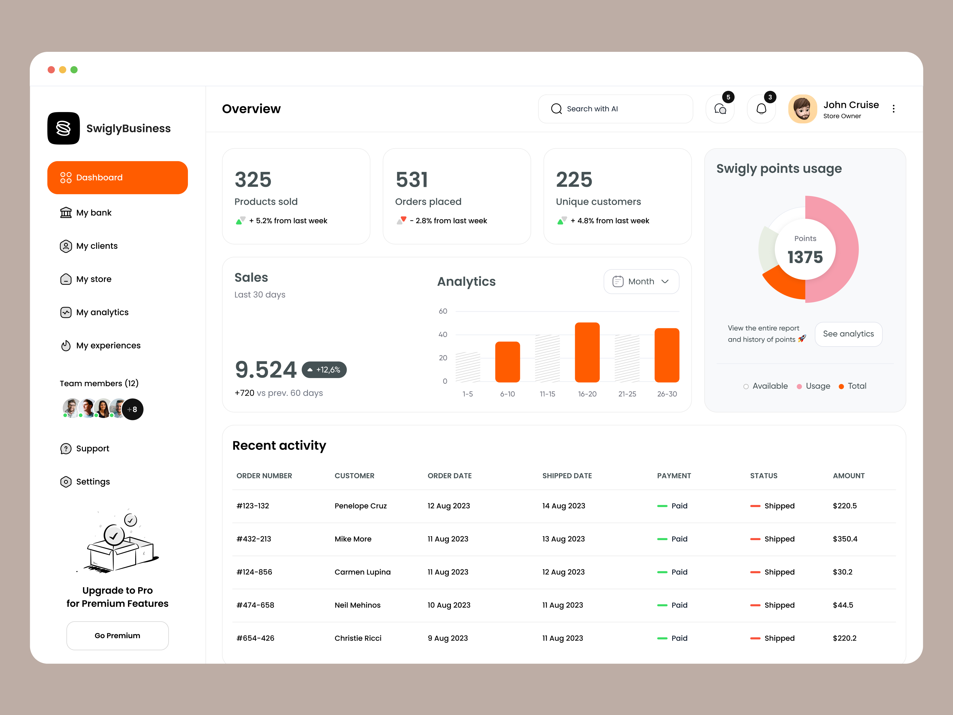 Swigly - UI elements by Bubu Dragos for ElevenSpace on Dribbble