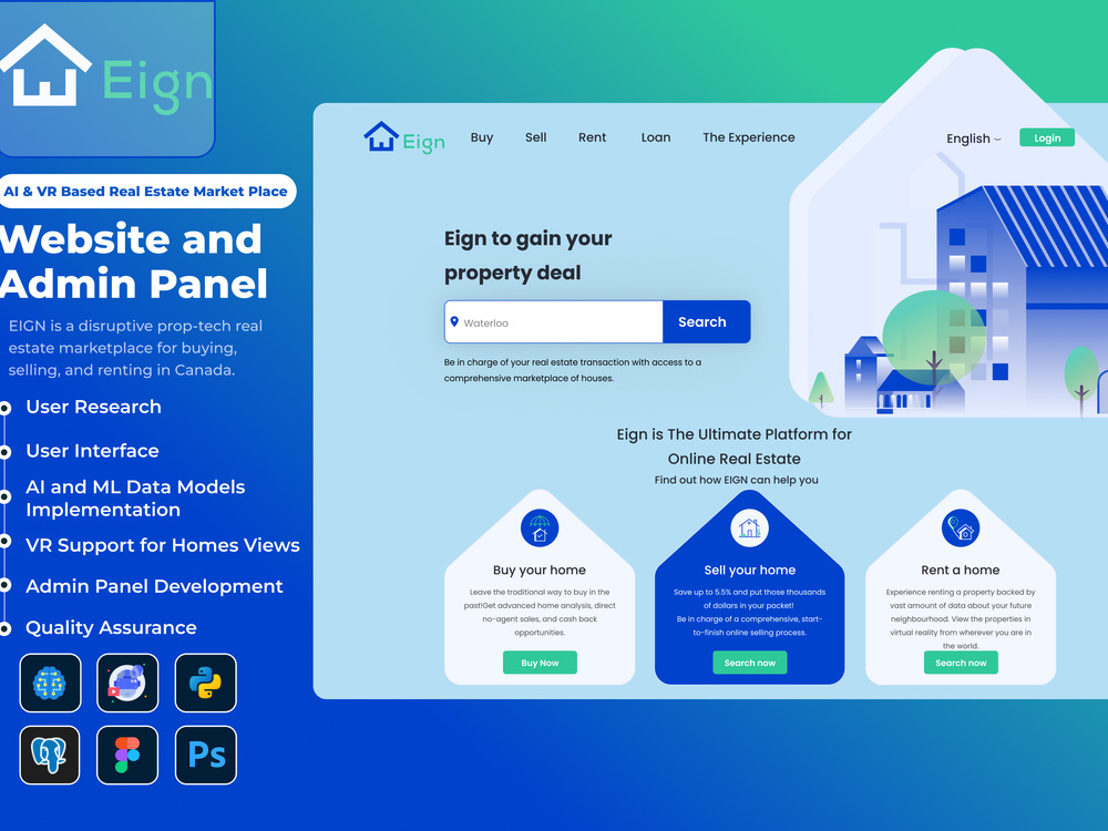 The EIGN Real Estate Marketplace by Cybil Souza on Dribbble