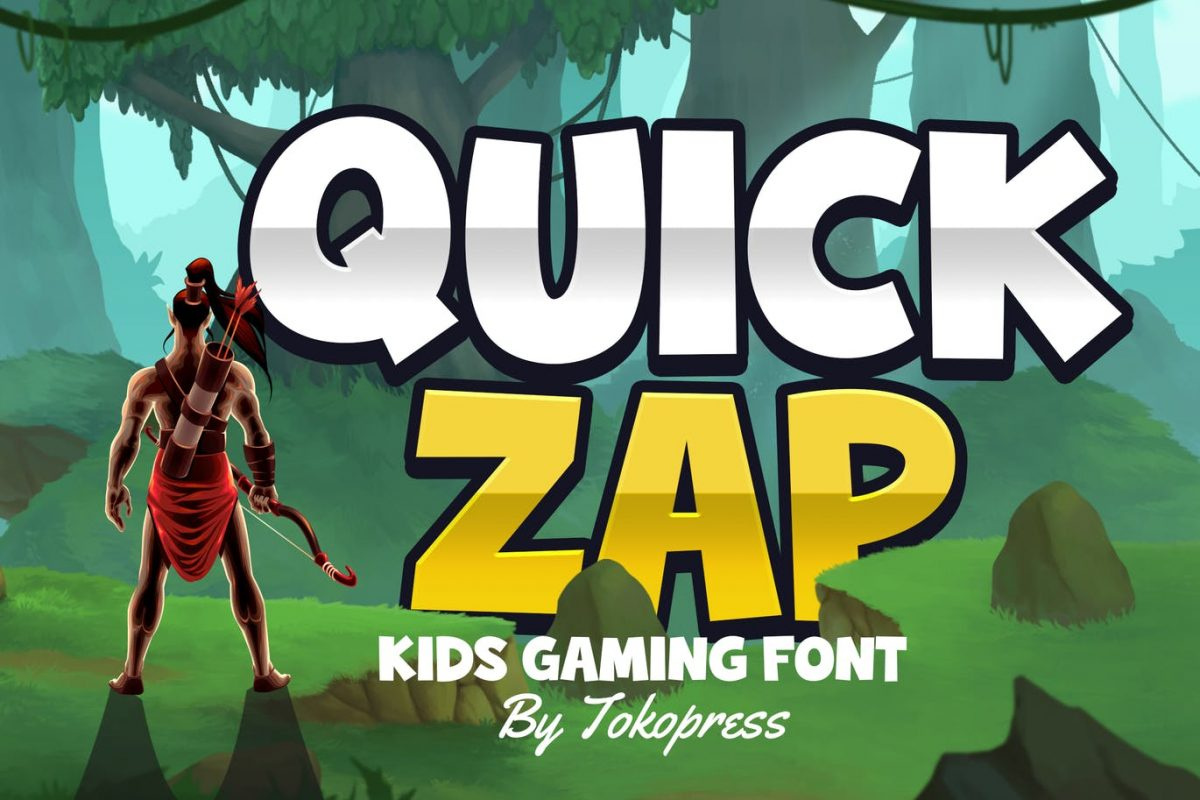 Quick Zap – Kids font by The Bundles on Dribbble