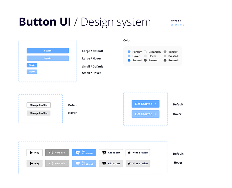 Button Design System by Serena on Dribbble