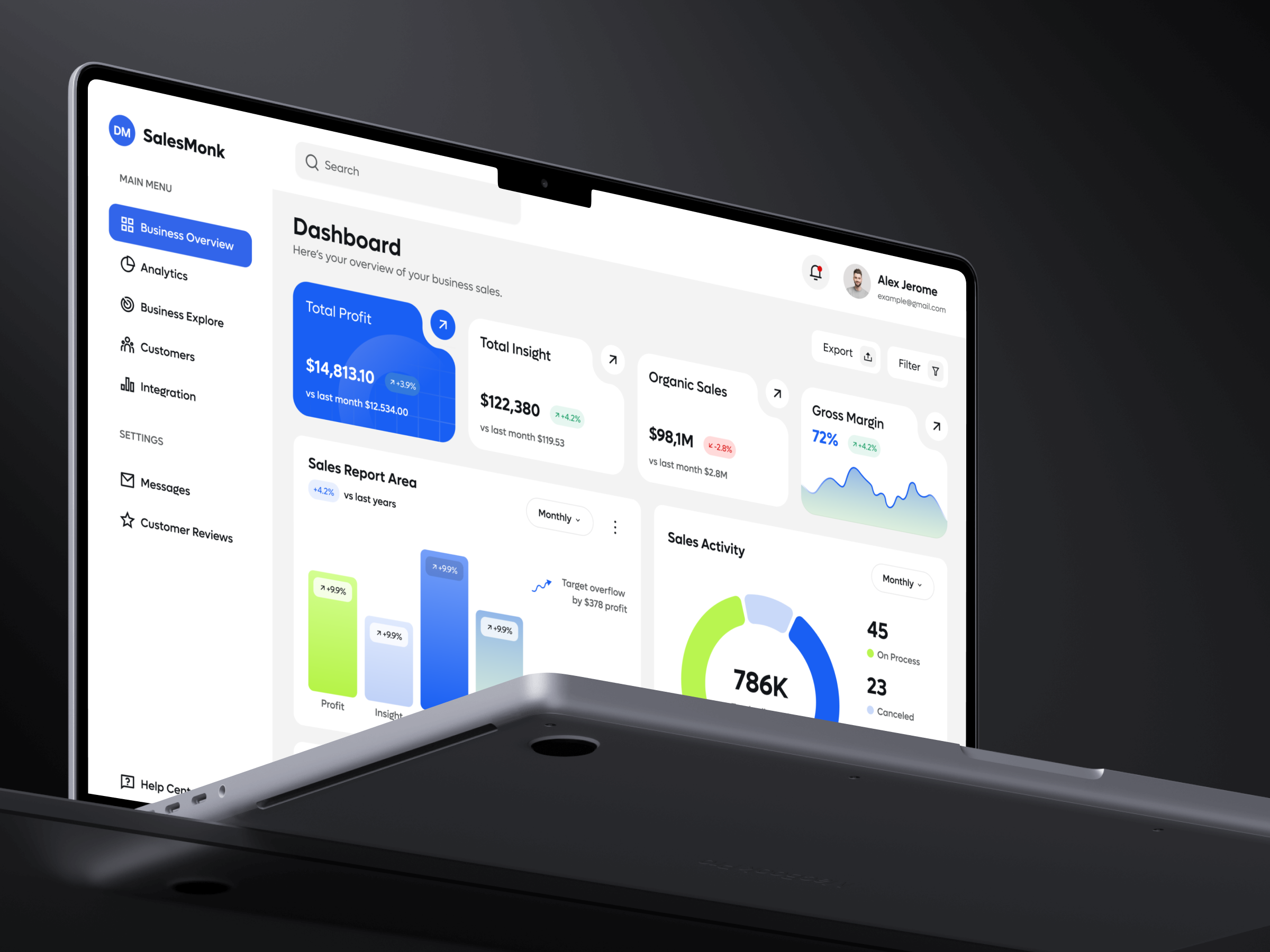 Sales Monk- CRM Dashboard Design Concept by Design Monks - UX UI | Web Design | Web & Mobile App ...
