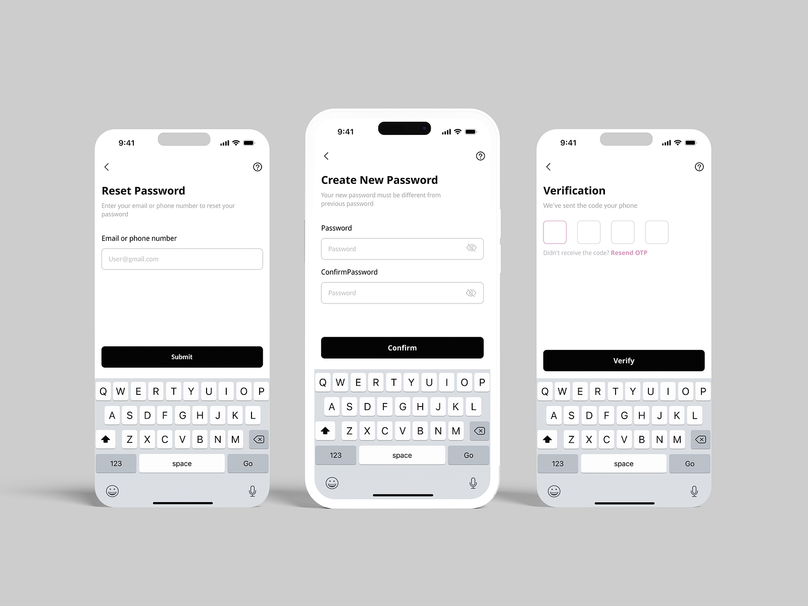 Reset Password Ui Email And Otp Verification By Astha Deo On Dribbble