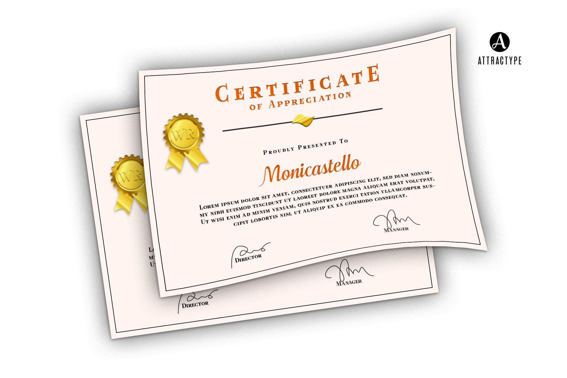 Smart Split - Serif Display Font with Split styles by Attractype Studio ...