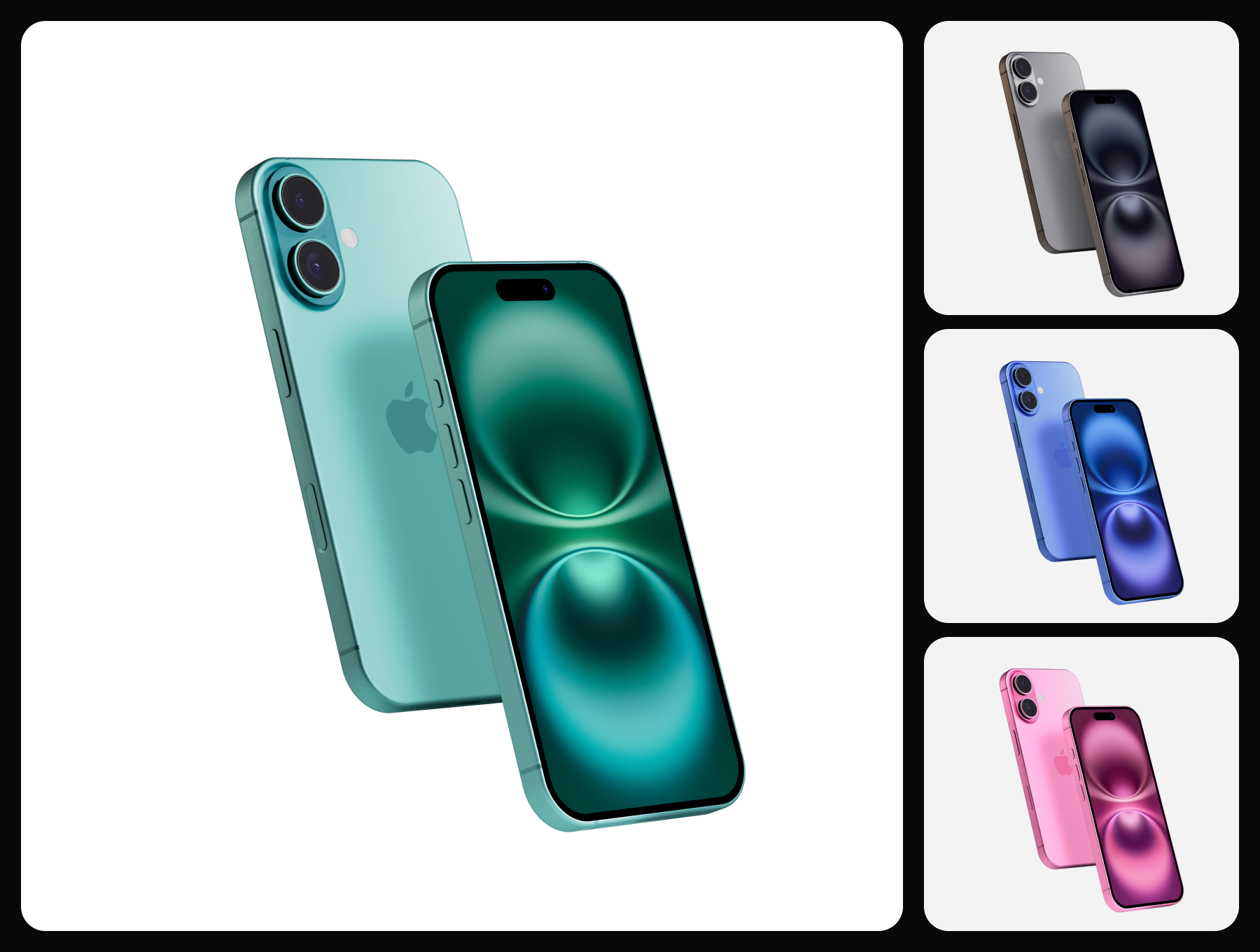 iPhone 16 Mockups - 10 Mockup Scenes. Apple iPhone 16 mock-up by Mrayan ...