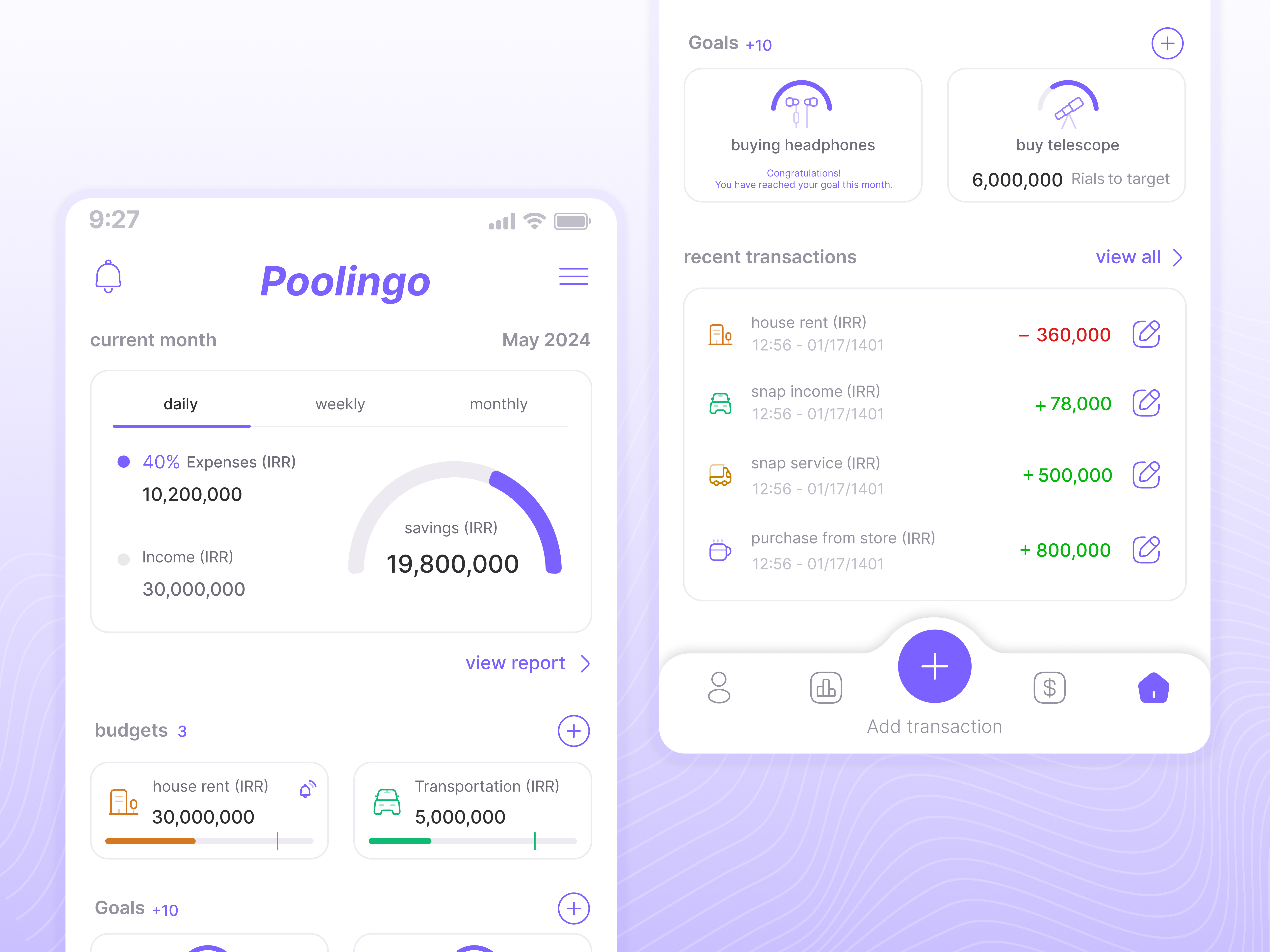 Financial App Dashboard designs, themes, templates and downloadable ...