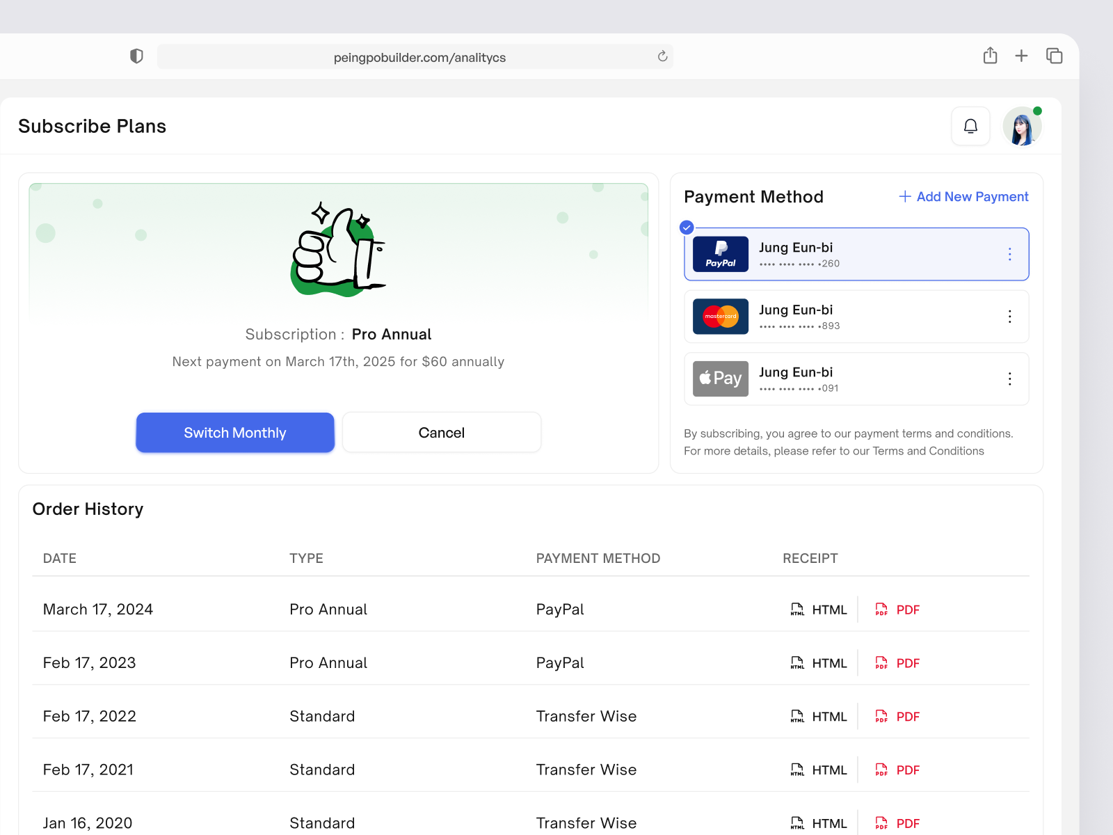 Subscribe Plan - Website Builder by Faris🤘 on Dribbble