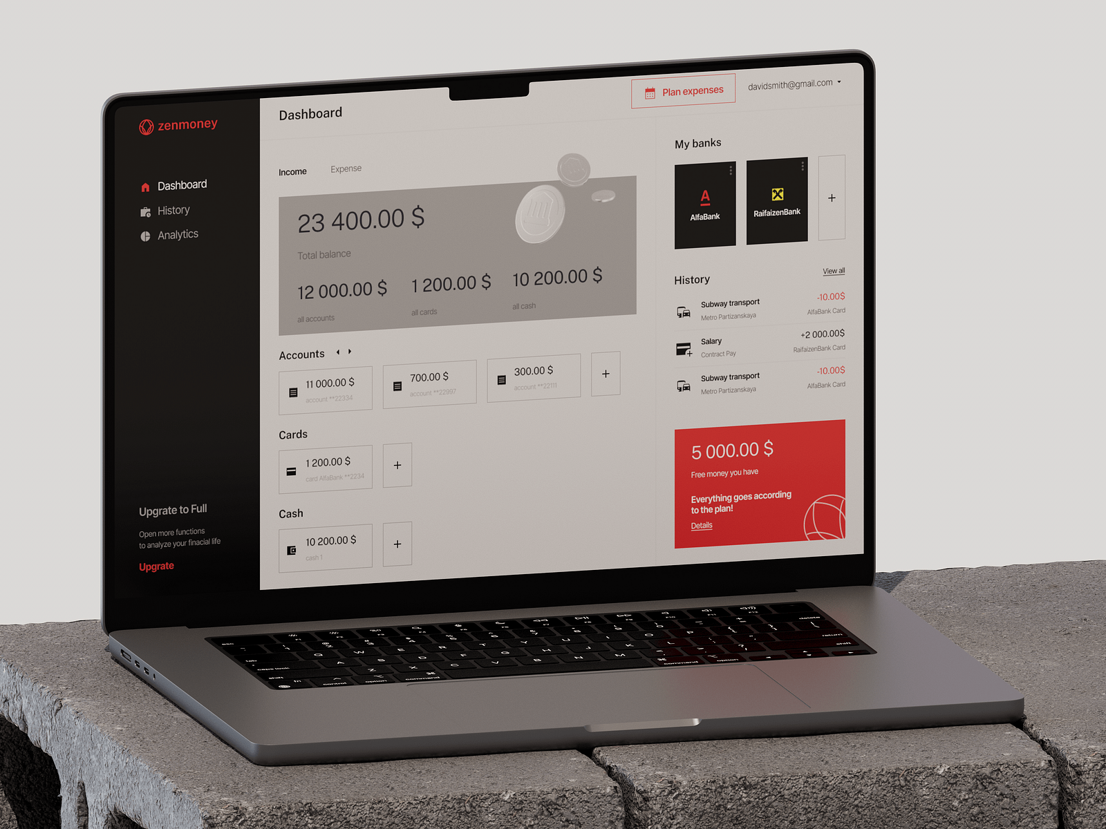 Zenmoney Web App by Christen Belous on Dribbble