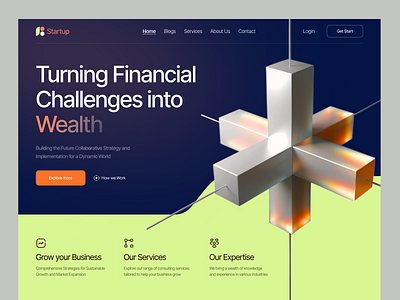 FinAdvisor - Finance Web Design by Mostafizur Rahaman on Dribbble